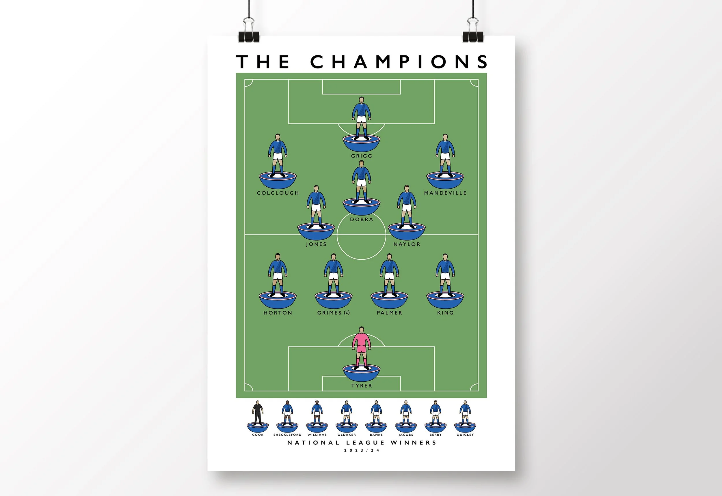 Chesterfield FC The Champions 23/24 Poster | Matthew J I Wood Design ...