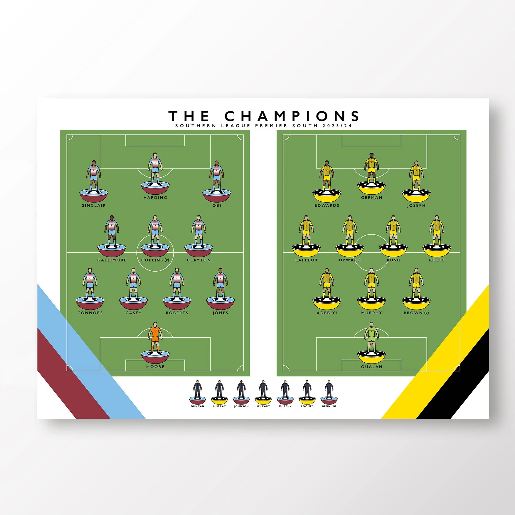 Chesham United FC The Champions 23/24 (Home & Away) Poster | Matthew J ...