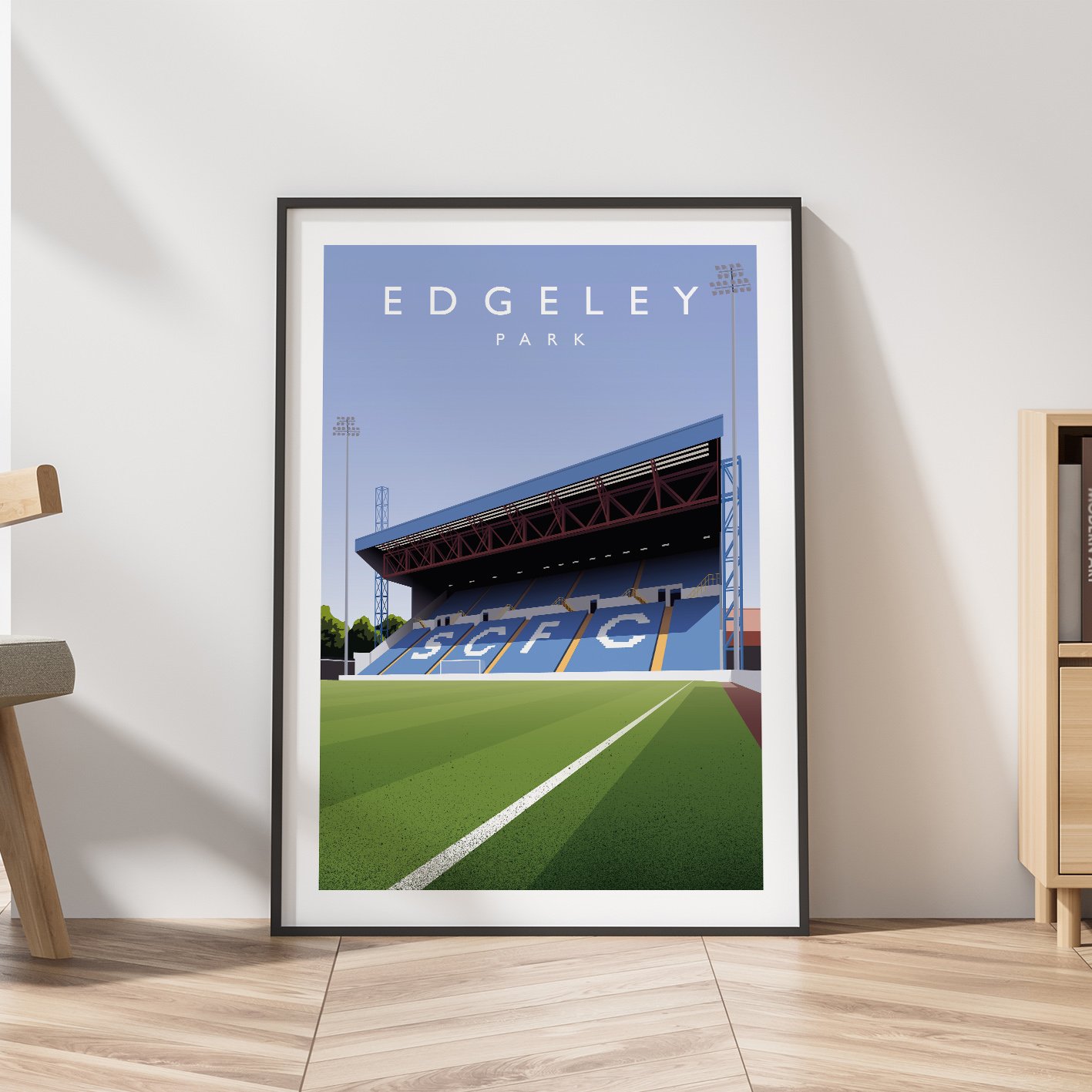 Stockport Edgeley Park Poster | Matthew J I Wood Design & Illustration