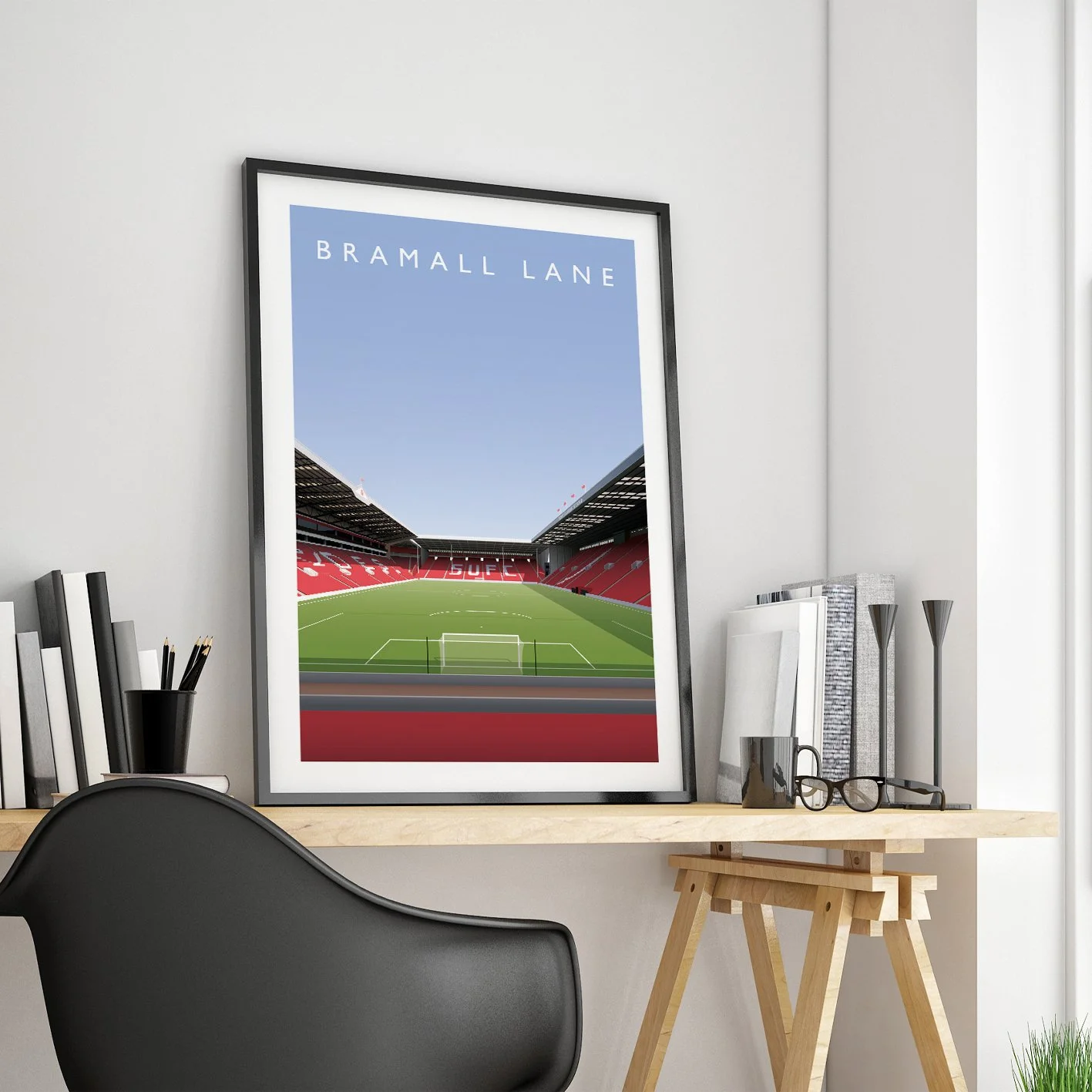 Sheffield United Bramall Lane - Modern Era Poster | Matthew J I Wood ...