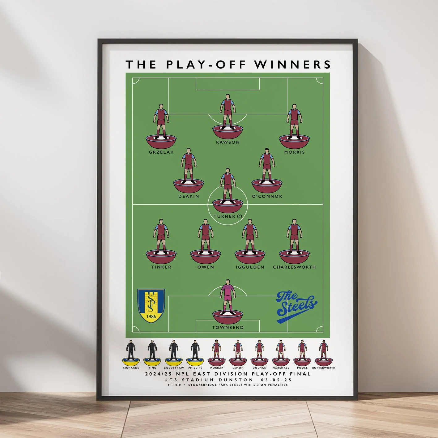 Stocksbridge Park Steels The Play-Off Winners 24/25 Poster | Matthew J ...