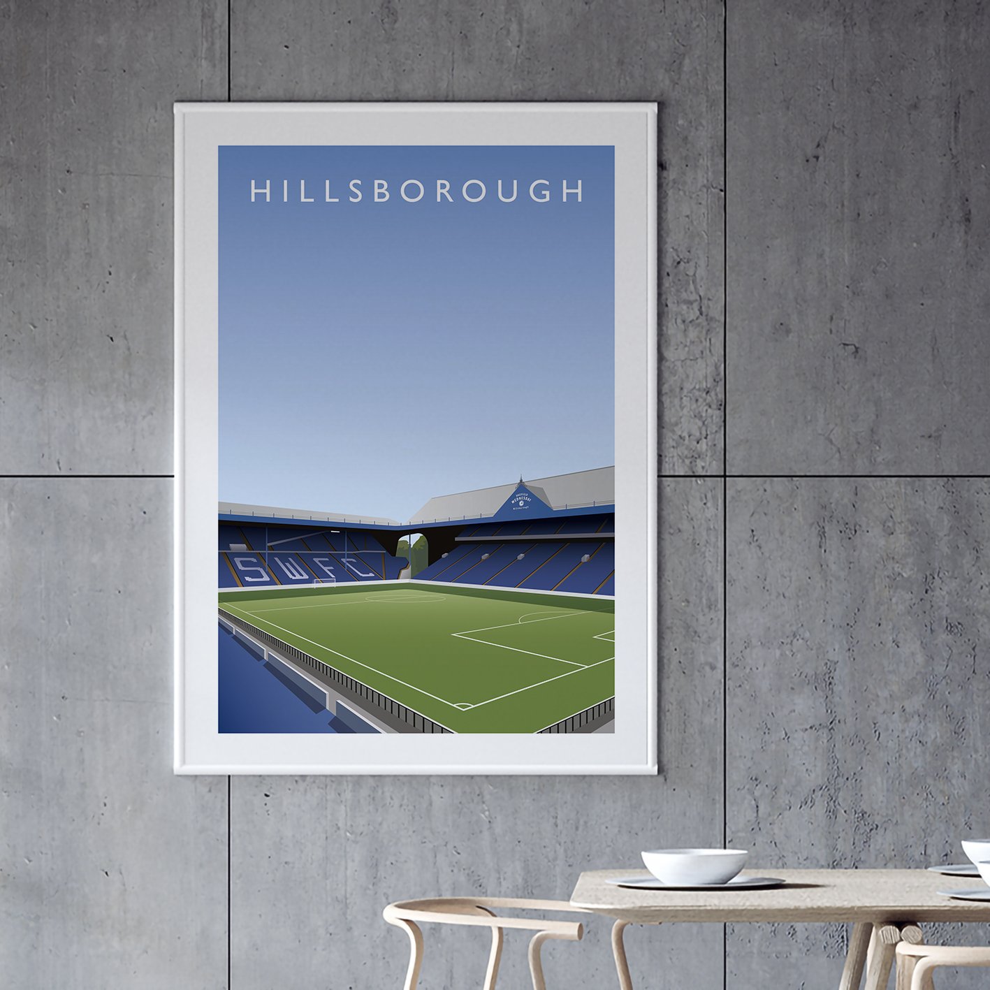 Sheffield Wednesday Hillsborough Kop/South Stand Poster | Matthew J I ...