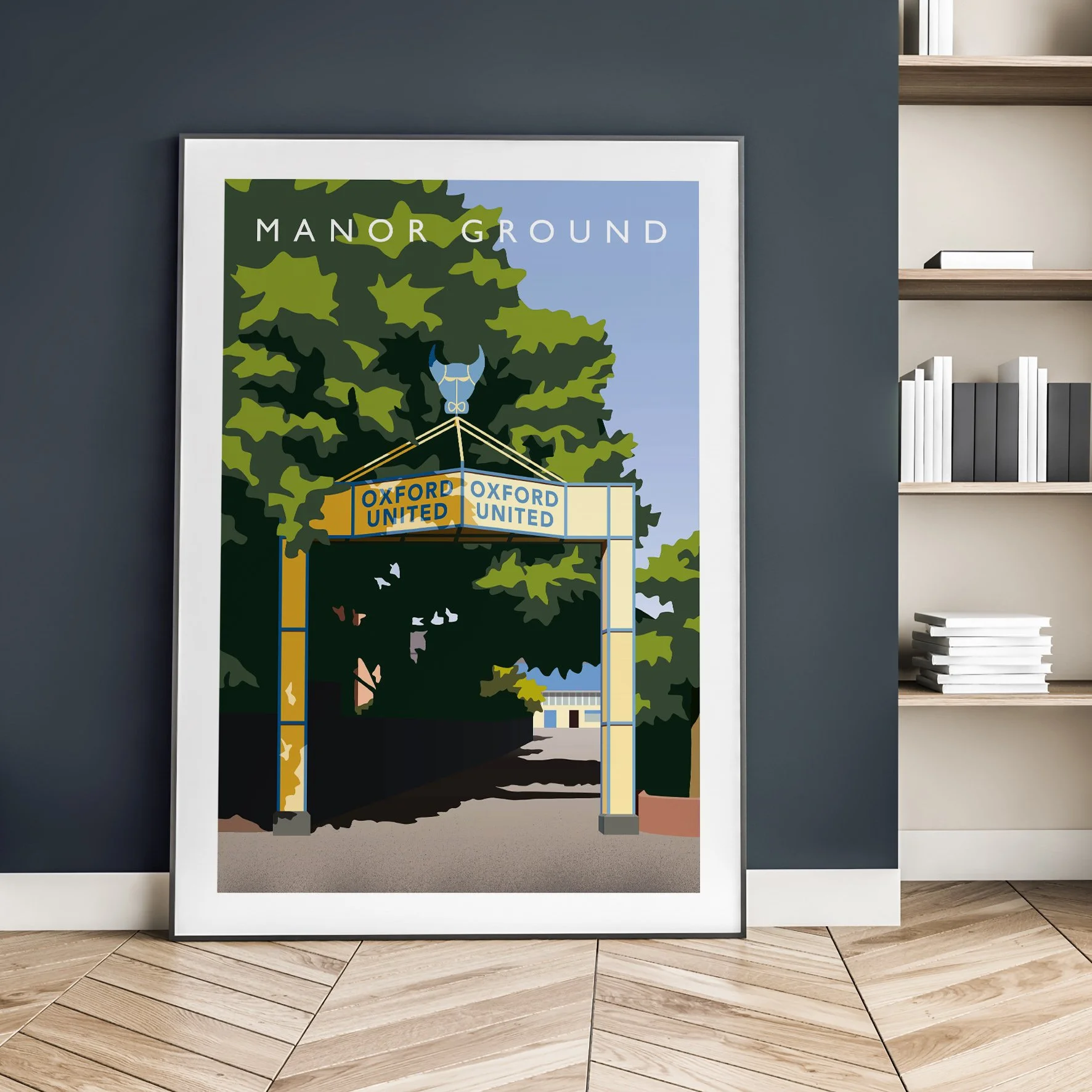 Oxford United Manor Ground Poster | Matthew J I Wood Design & Illustration