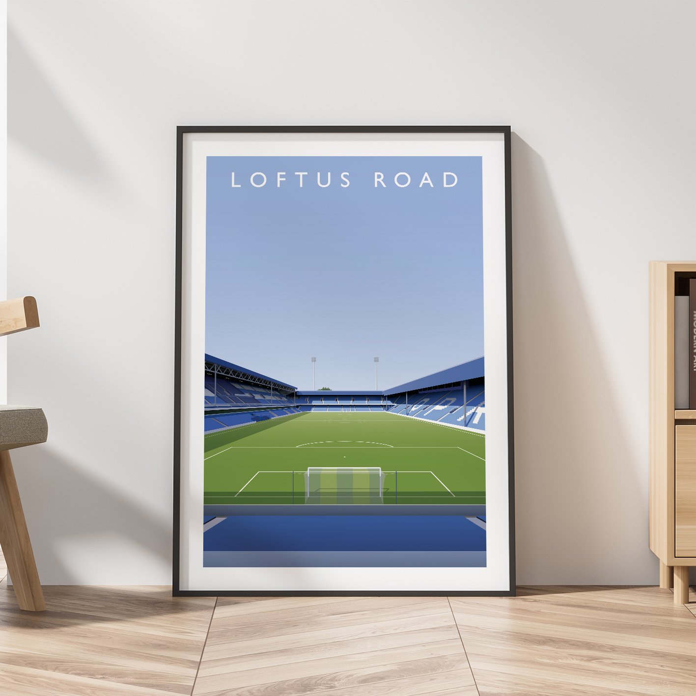 QPR Loftus Road View Towards The Loft Poster | Matthew J I Wood Design ...