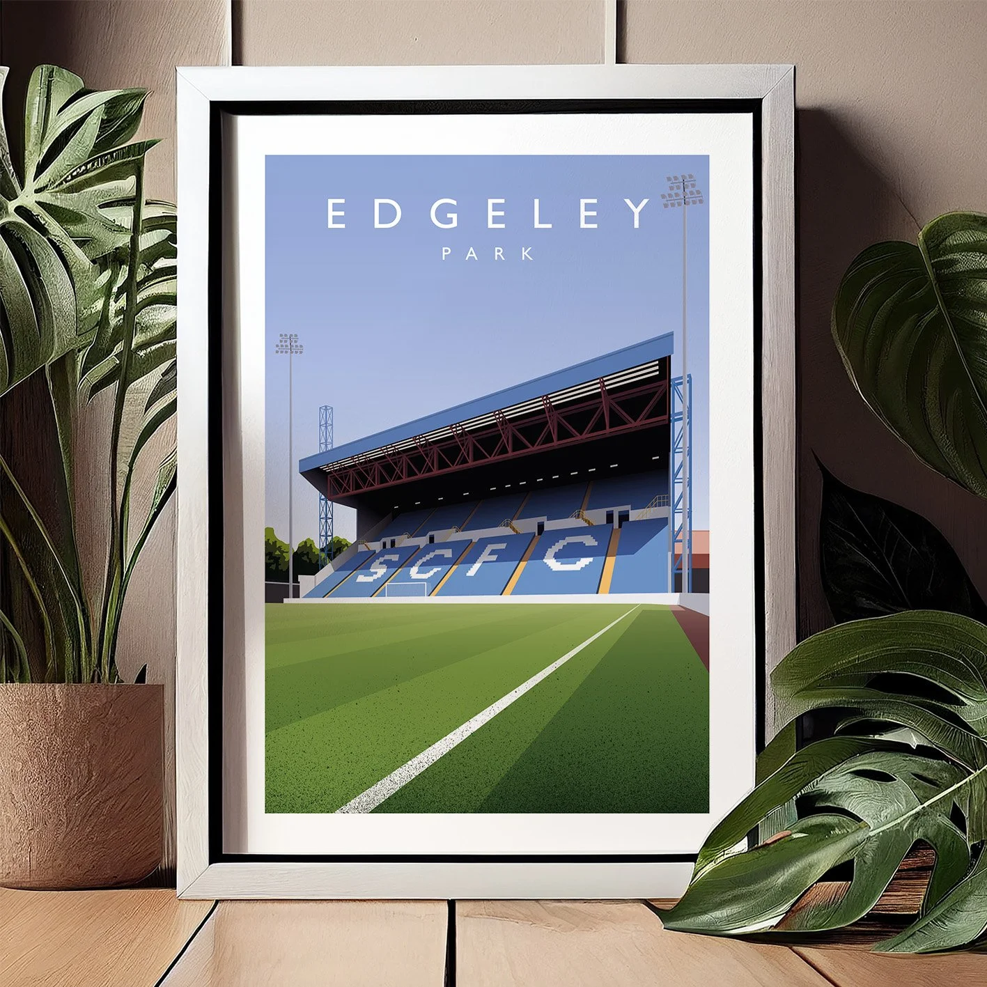 Stockport Edgeley Park Poster | Matthew J I Wood Design & Illustration