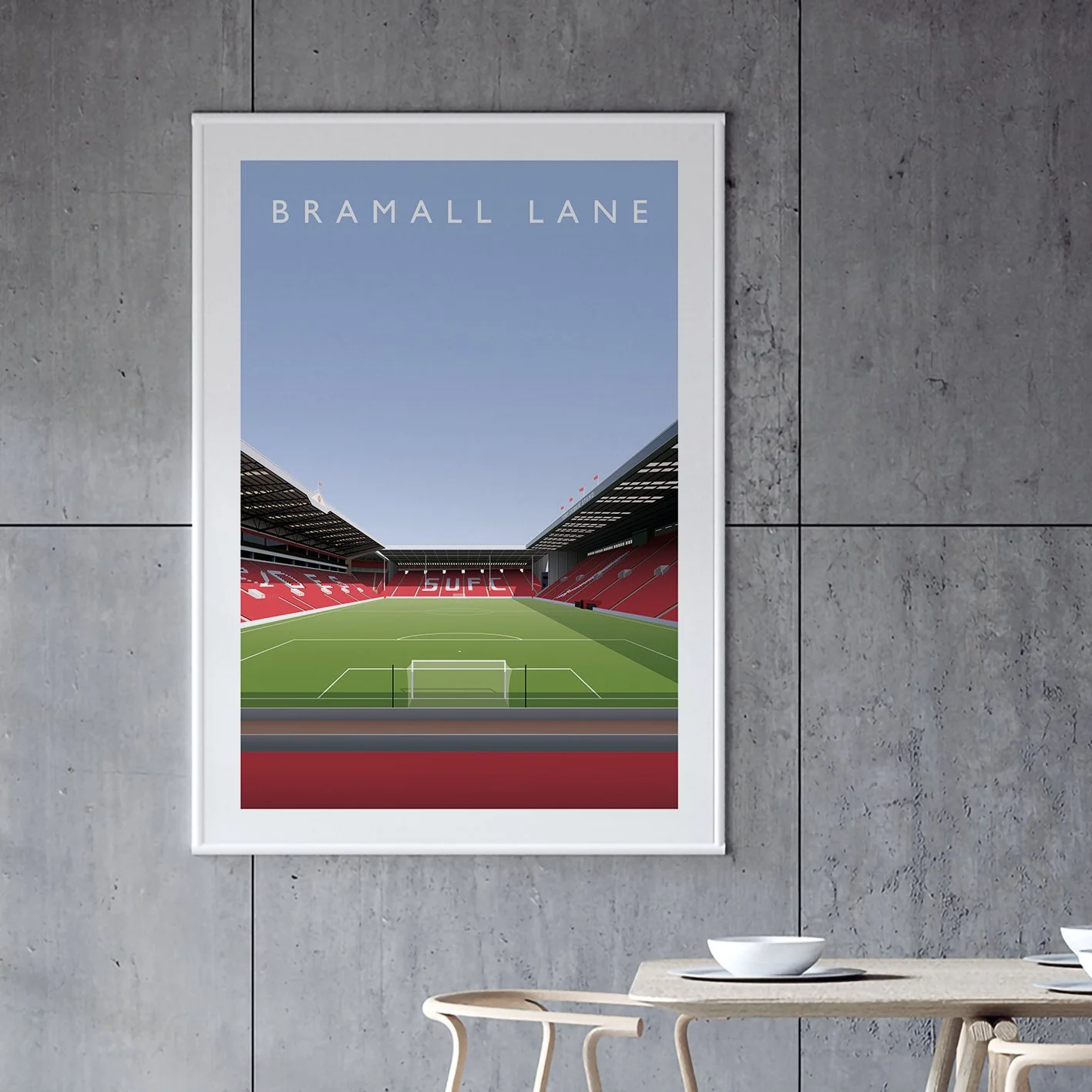 Sheffield United Bramall Lane - Modern Era Poster | Matthew J I Wood ...