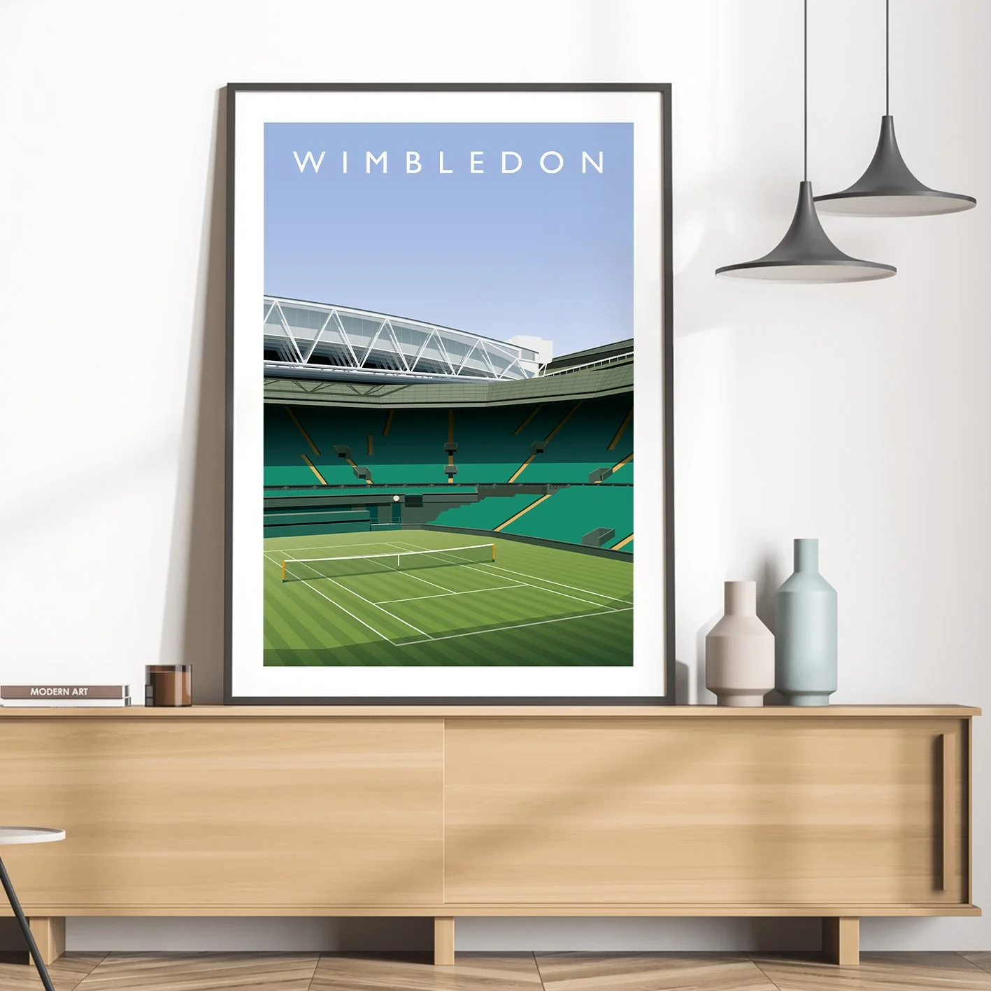 Wimbledon Tennis Poster | Matthew J I Wood Design & Illustration