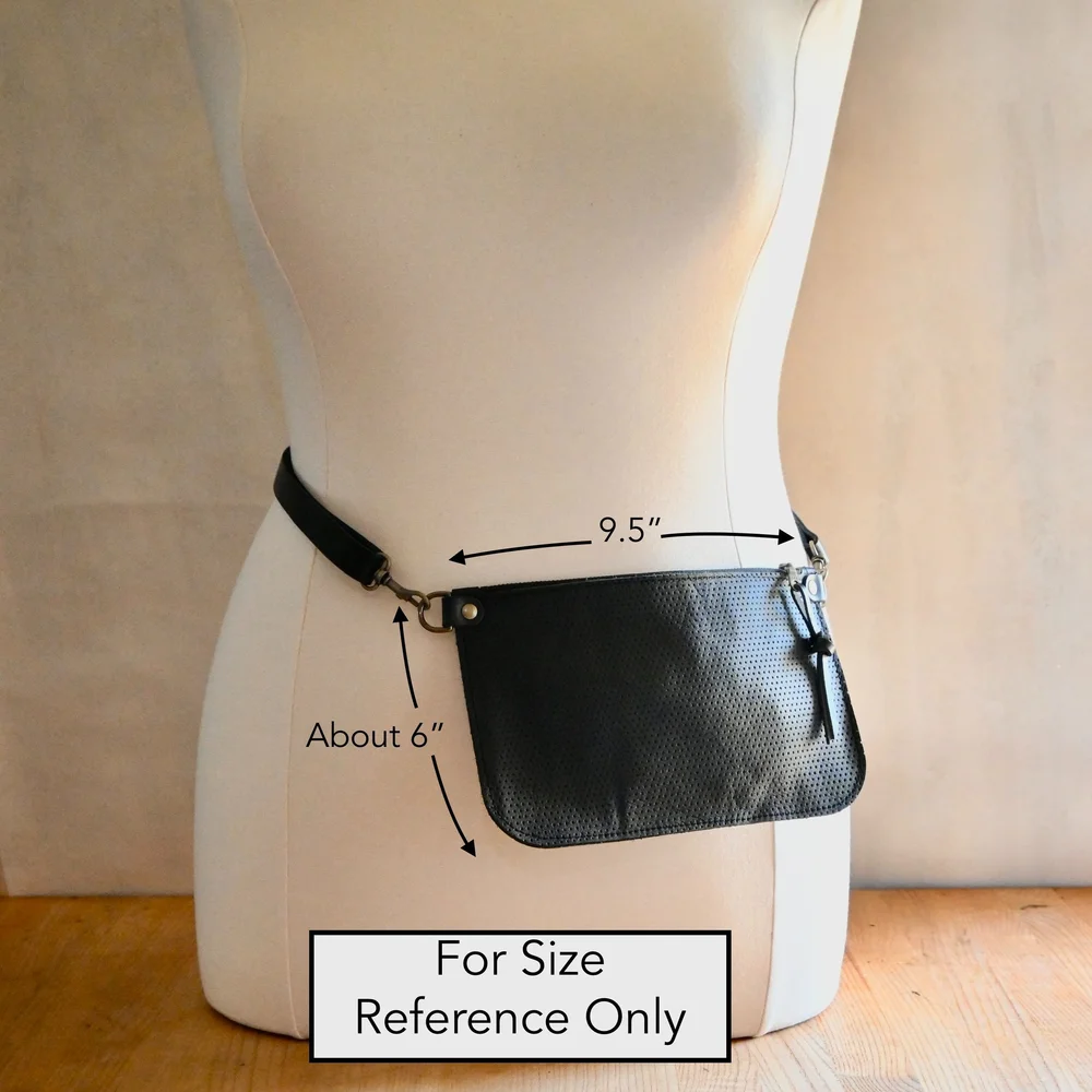 Handmade Pebbled Leather Zipper Clutch in Black or Brown — Stitch & Rivet