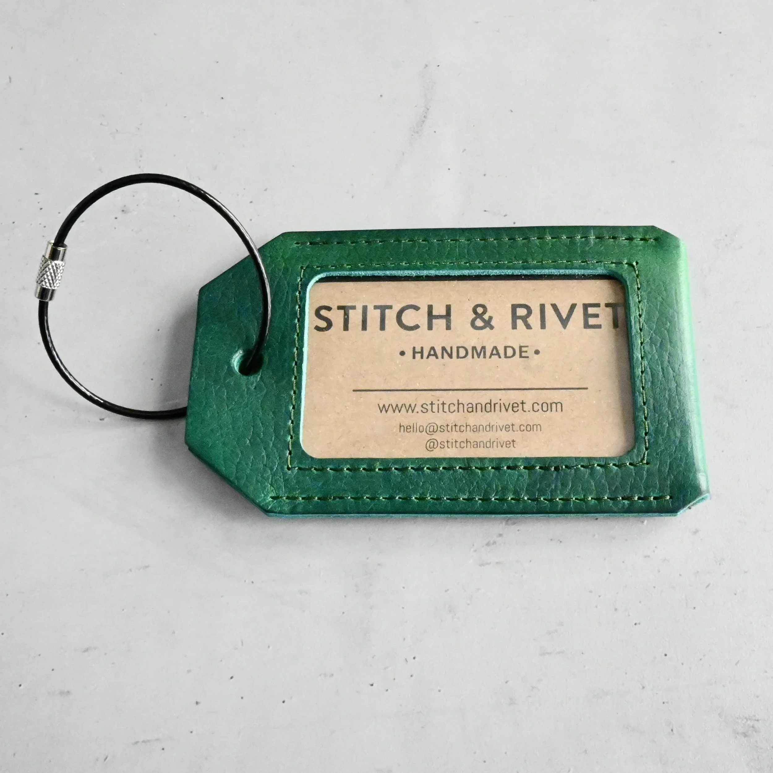 Leather Cord Keepers Made in the USA by Stitch and Rivet From Remnant ...