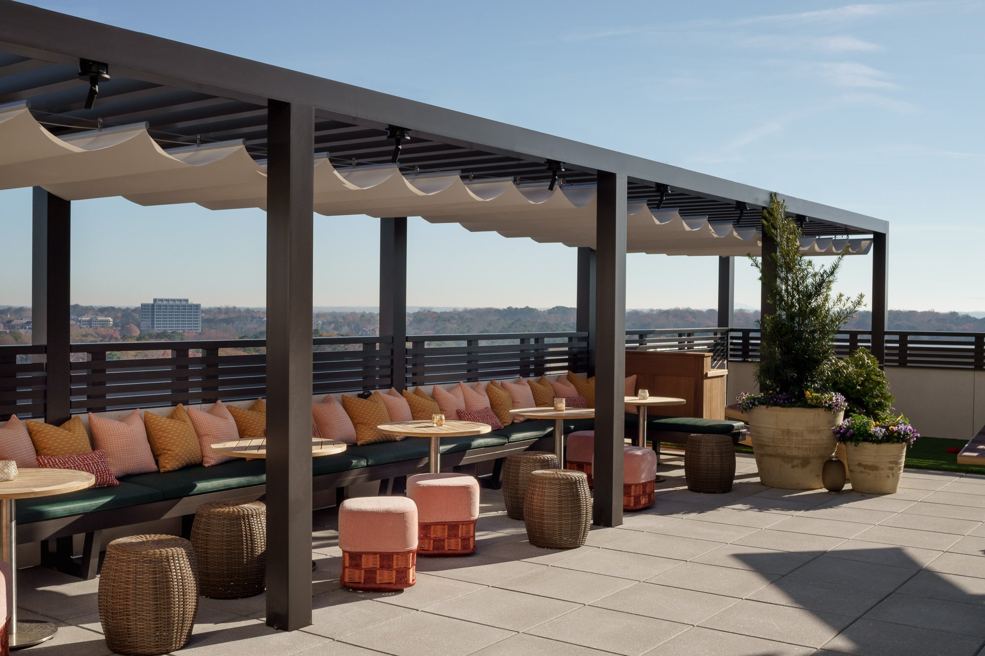 Spaceman rooftop bar at Hyatt Centric Buckhead Designed by The Johnson ...