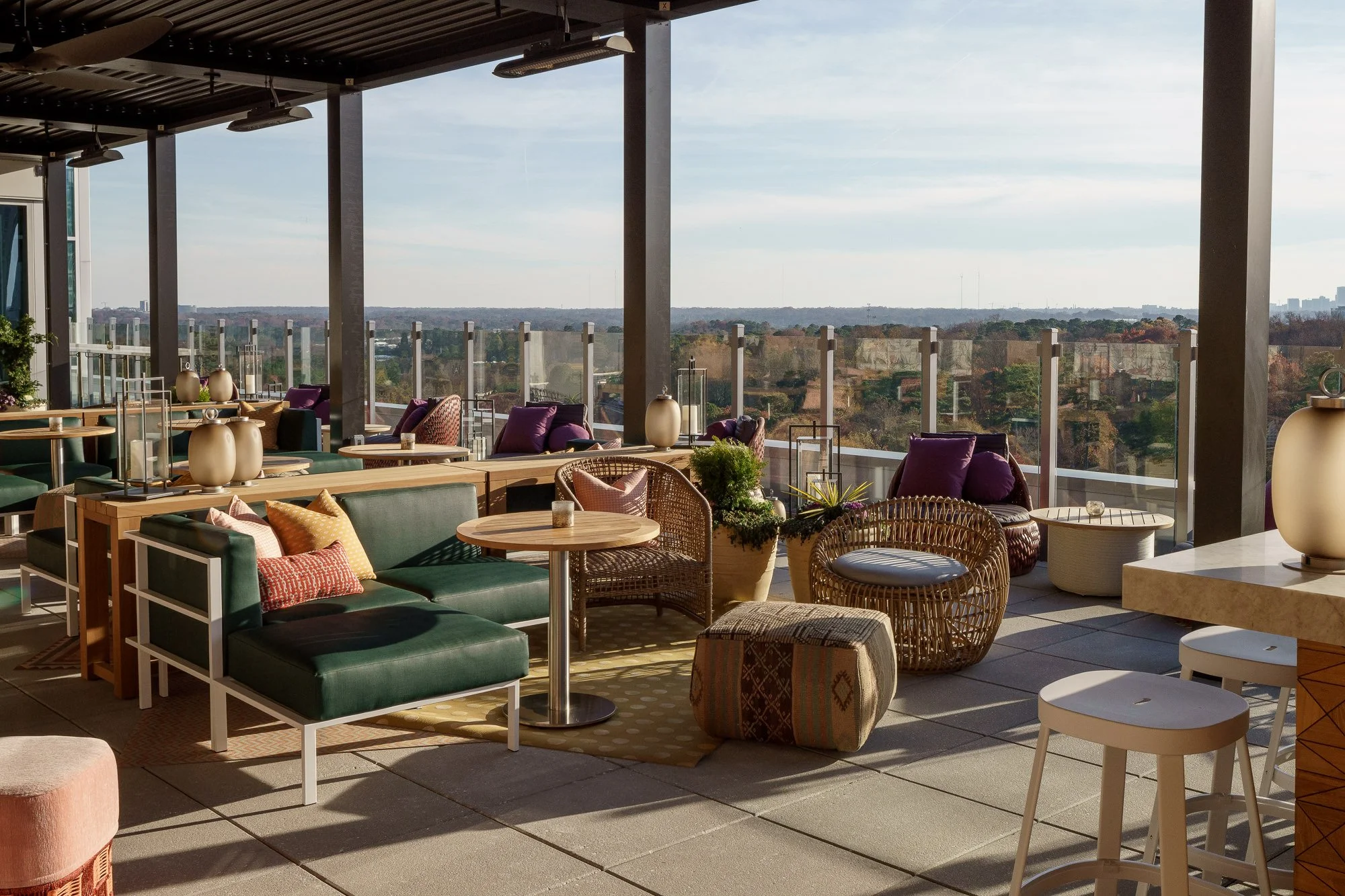 Spaceman rooftop bar at Hyatt Centric Buckhead Designed by The Johnson ...
