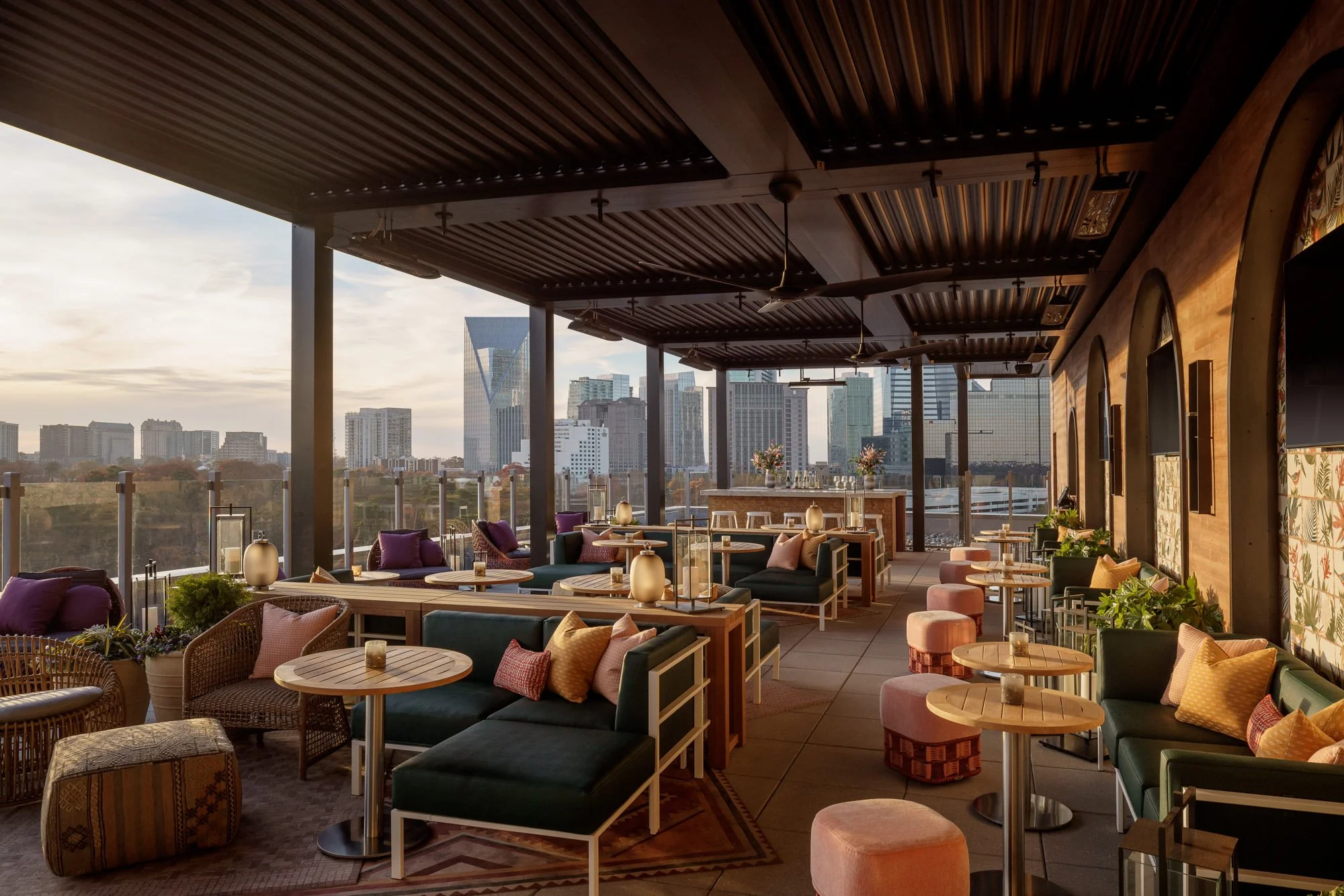Spaceman rooftop bar at Hyatt Centric Buckhead Designed by The Johnson ...