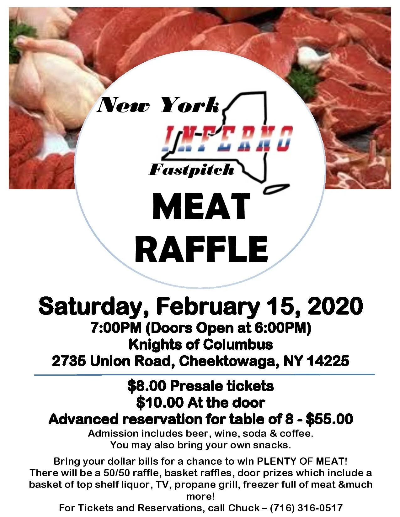 New York Inferno Fastpitch Meat Raffle — WNYMeatRaffles