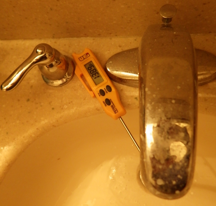 Tap water temperature online