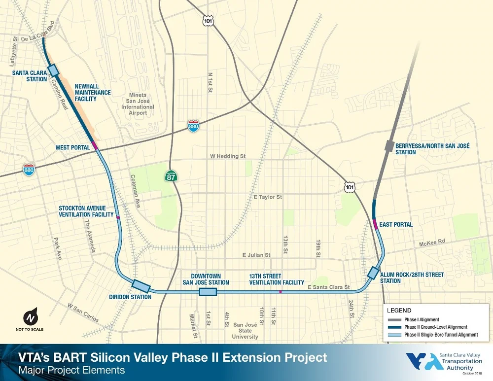 Learn About VTA's BART Phase II Project - Santa Clara — Old Quad Residents Association