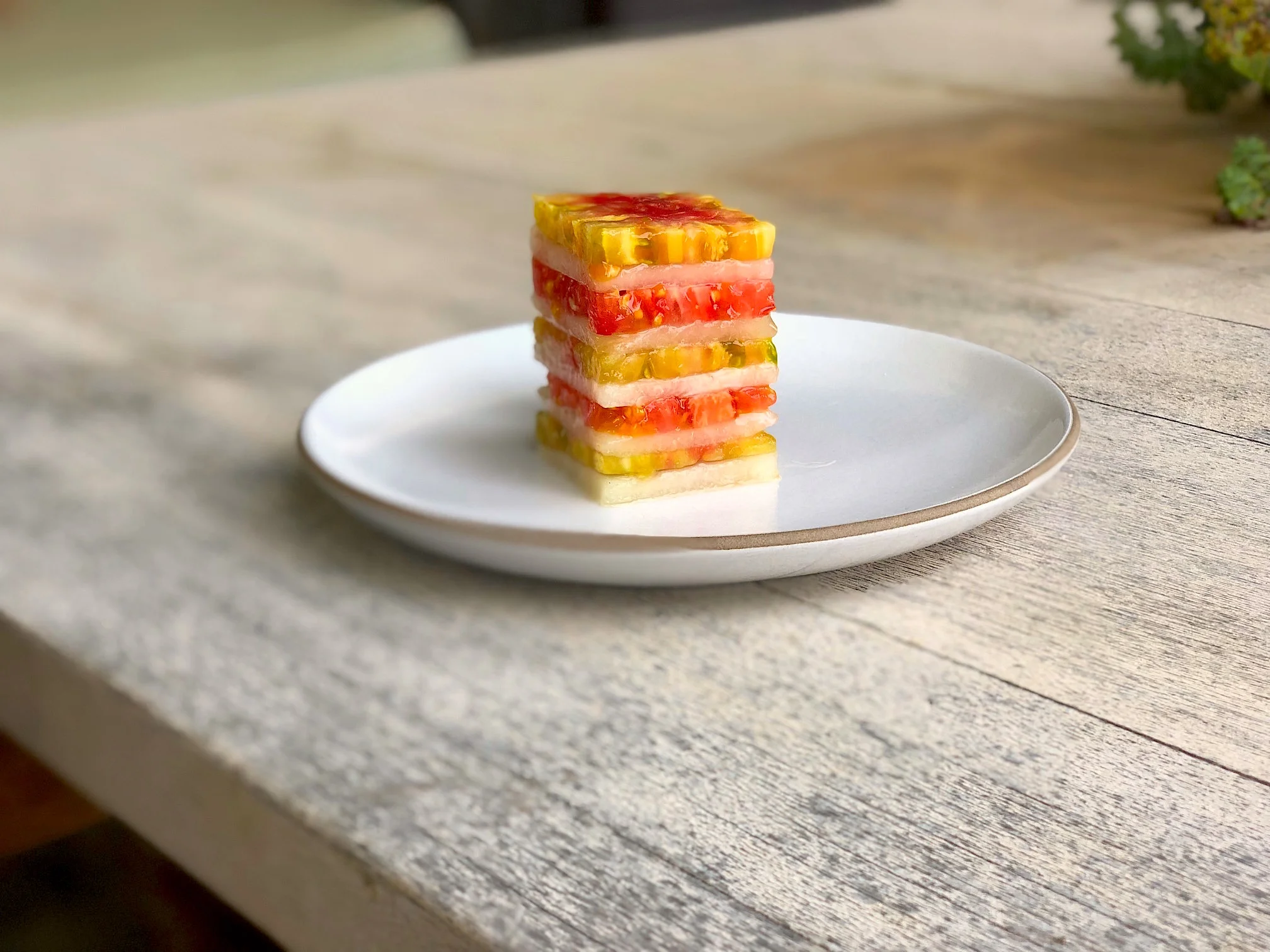 Easy Tomato and Galia Melon "Terrine" Recpe with Blis Solera Vinegar ...