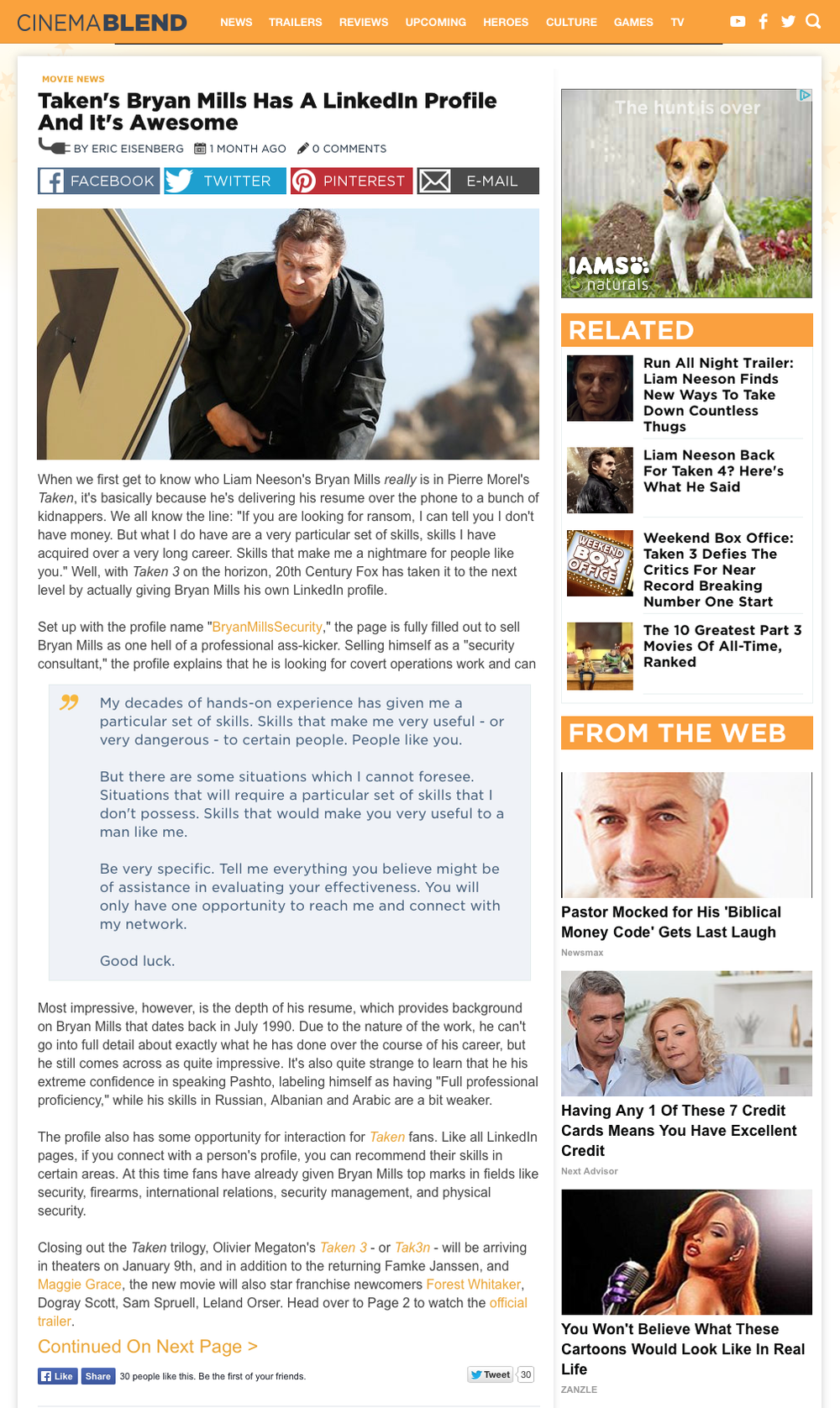 Taken 3 Official Trailer