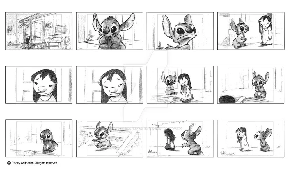 Pixar Storyboard Template