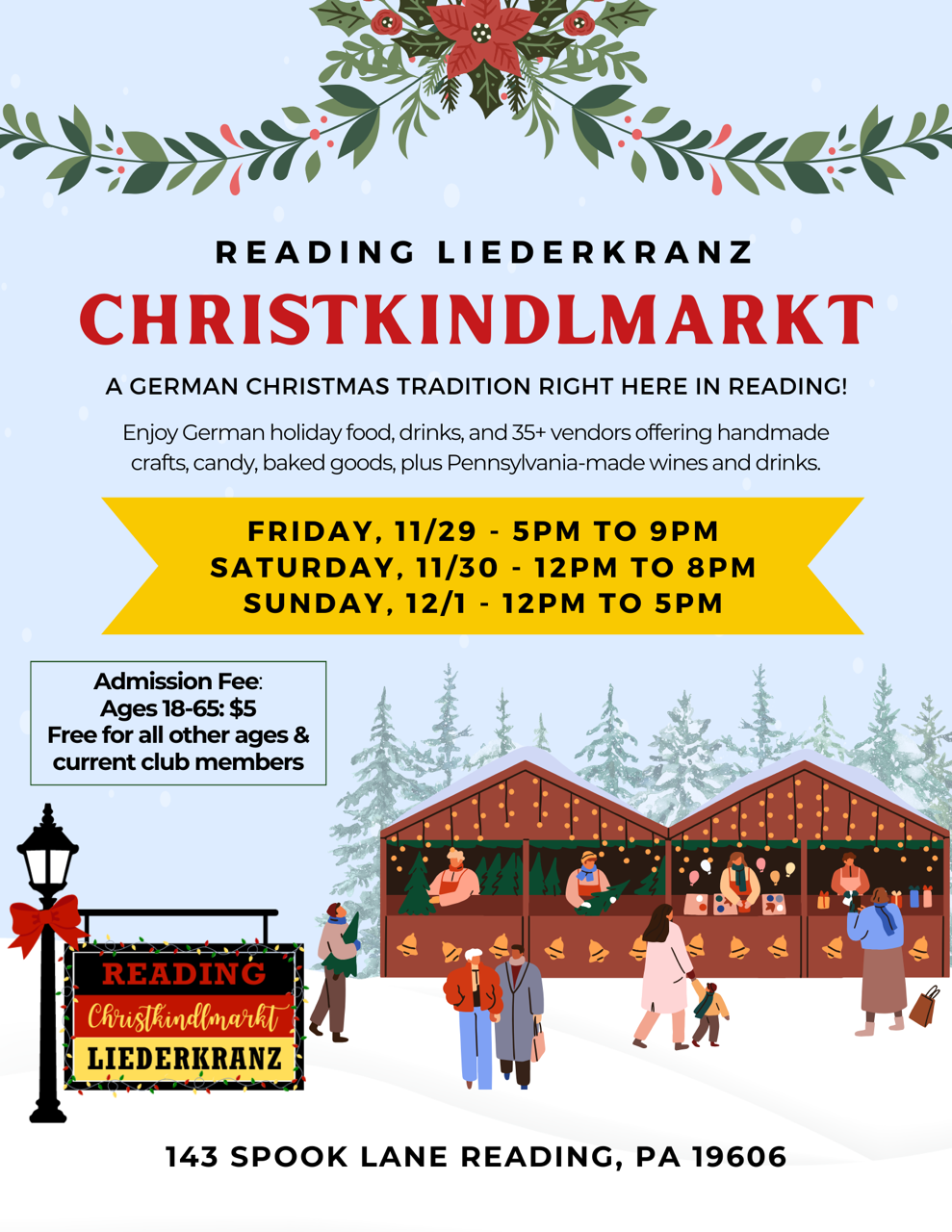 Christkindlmarkt — Reading Liederkranz