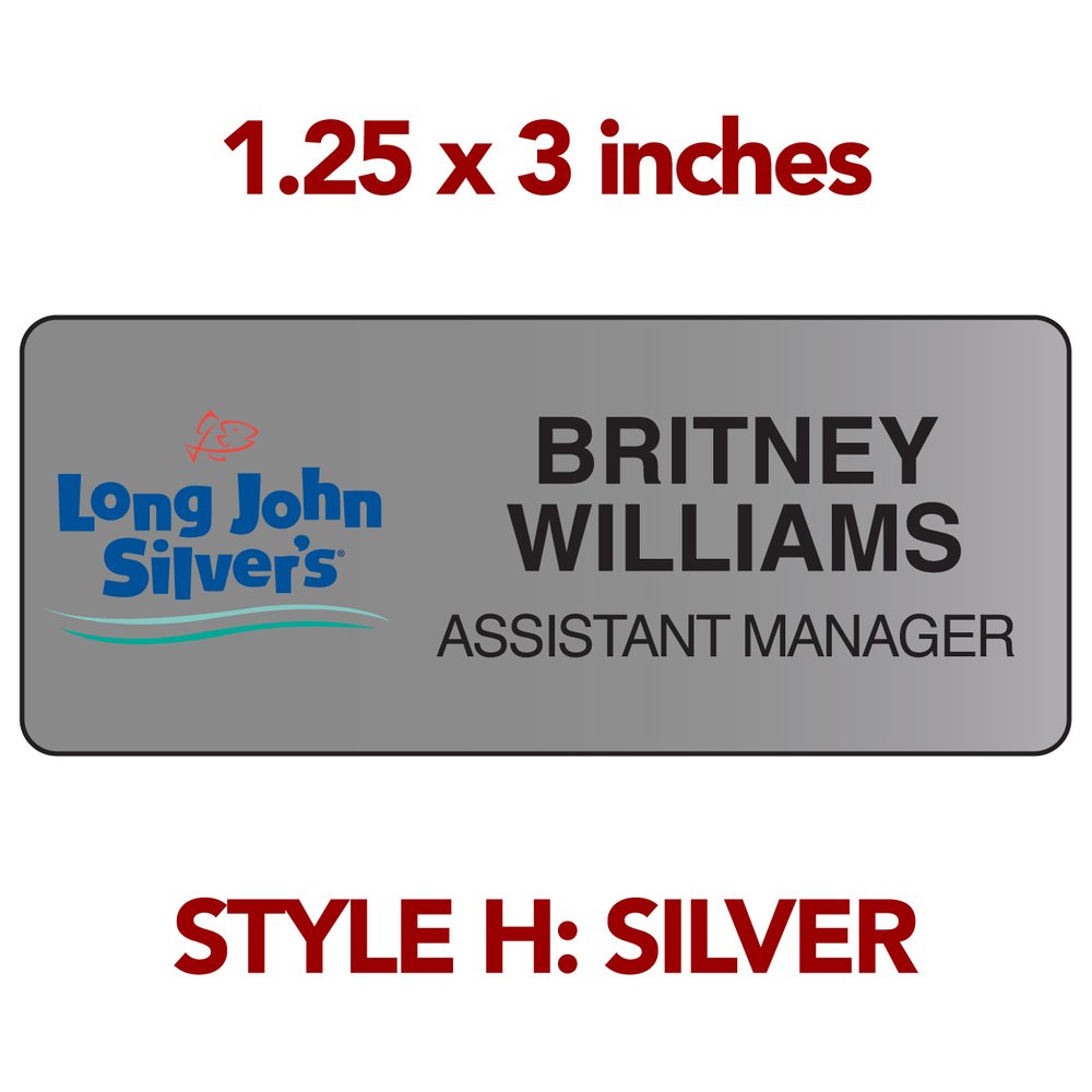 Long John Silvers / A&W Name Badges — Badgeworks Plus