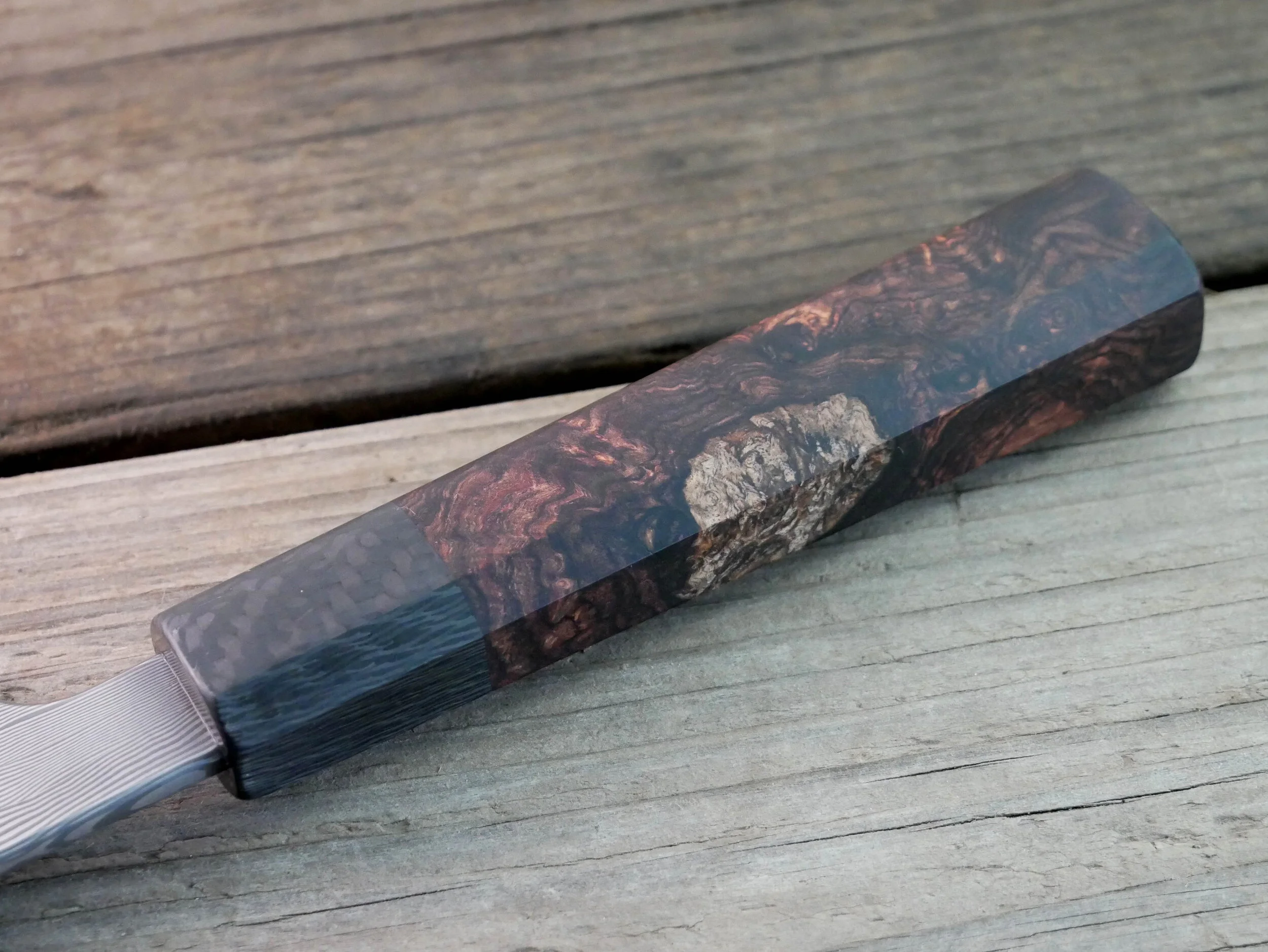 Honesuki - Damascus — Haburn Knives - Handmade Custom Kitchen Knives ...