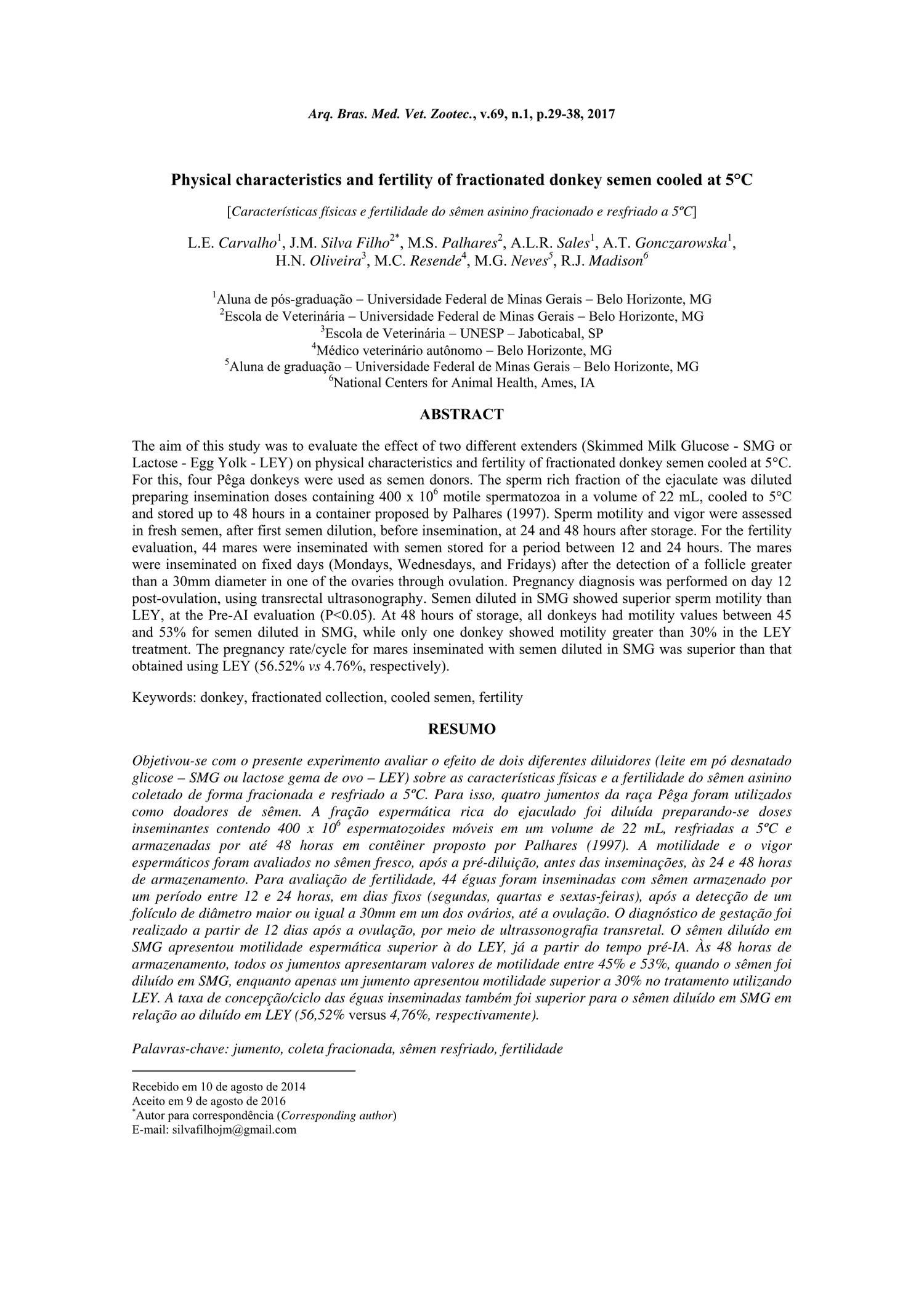 Physical characteristics and fertility — American Mule Association