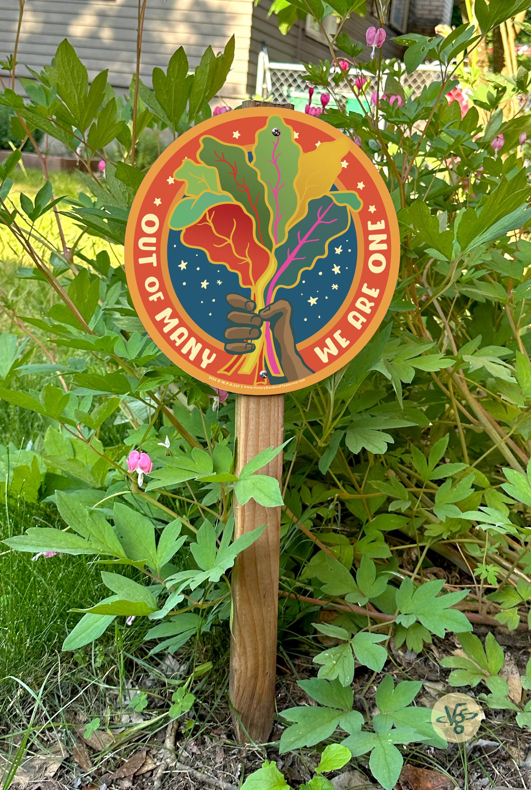 Leaves the Leaves Garden and Yard Sign — Victory Garden of Tomorrow