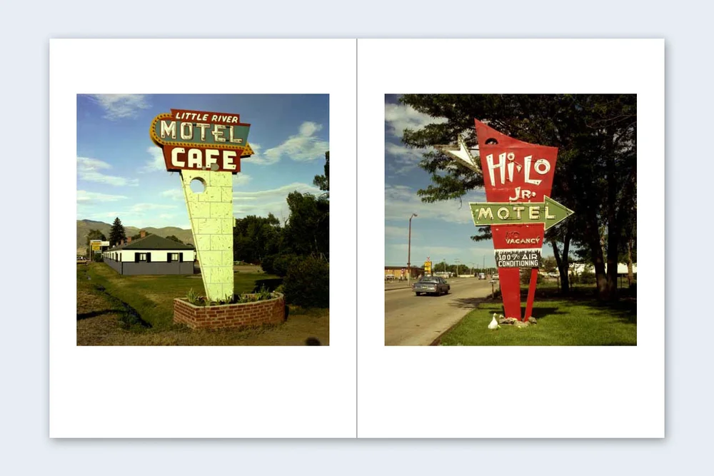 Book Motel Signs