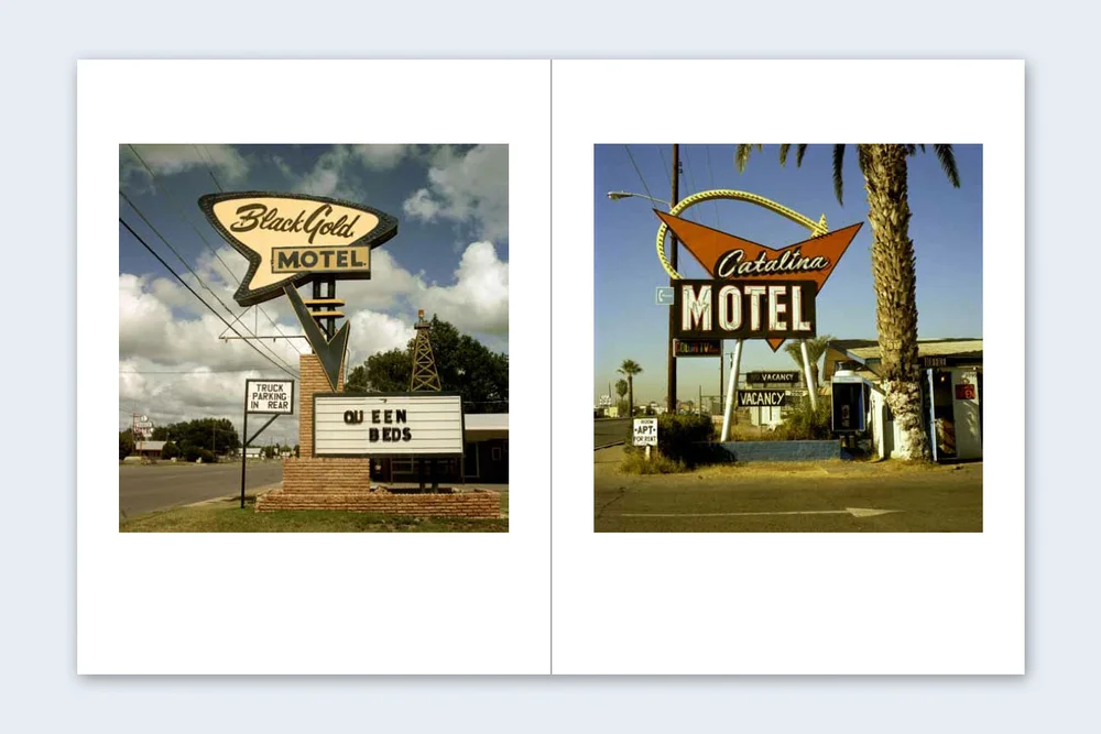 Book Motel Signs