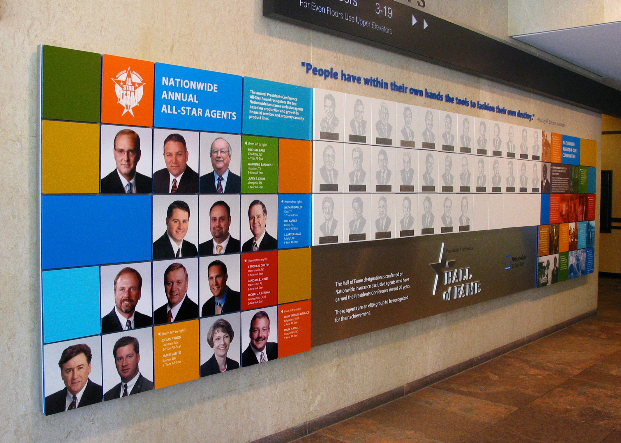 Nationwide Insurance Wall of Fame — Boss Display