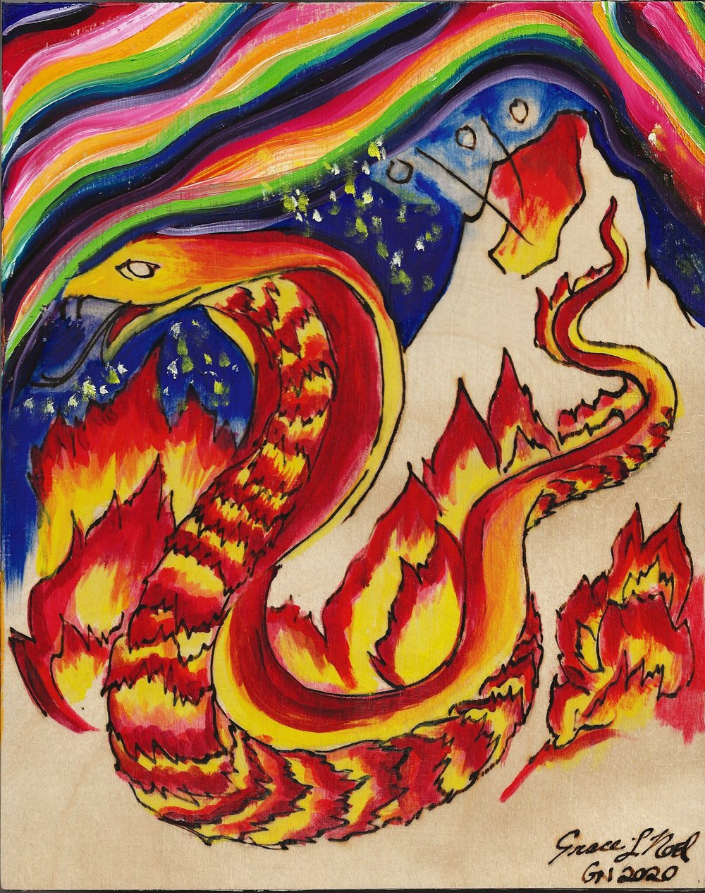 Chinese Zodiac Fire Snake