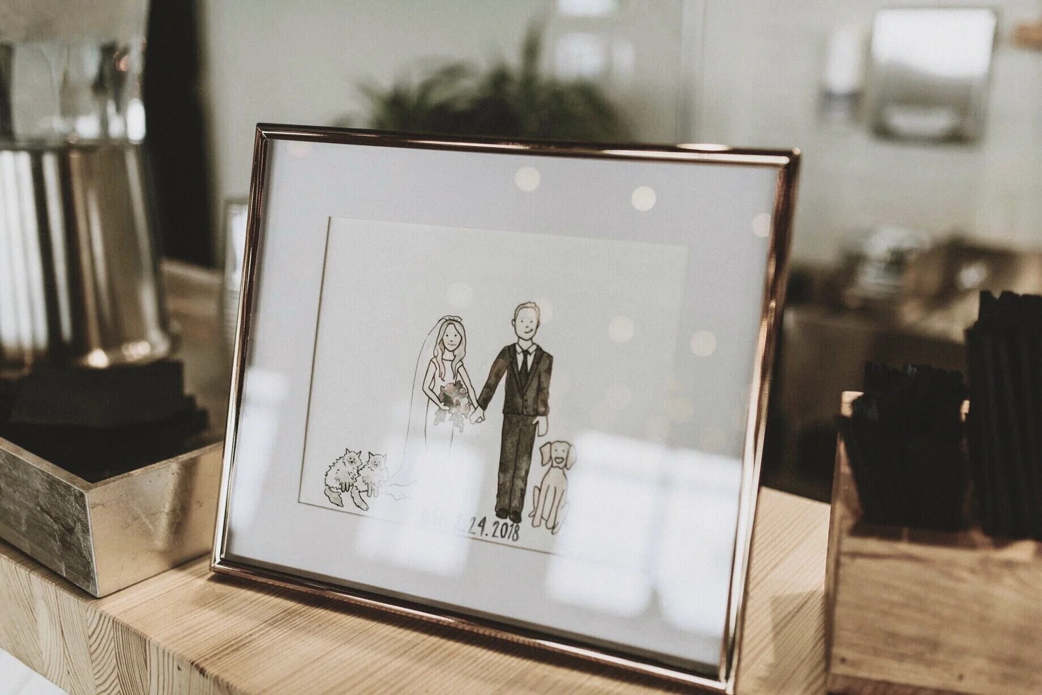 CUSTOM COUPLE ILLUSTRATION ROUND UP — Jasmine Wisz Fine Art