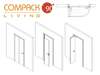 Celegon - Compack Living 90° — International Prodimex - Italian handles and fittings.