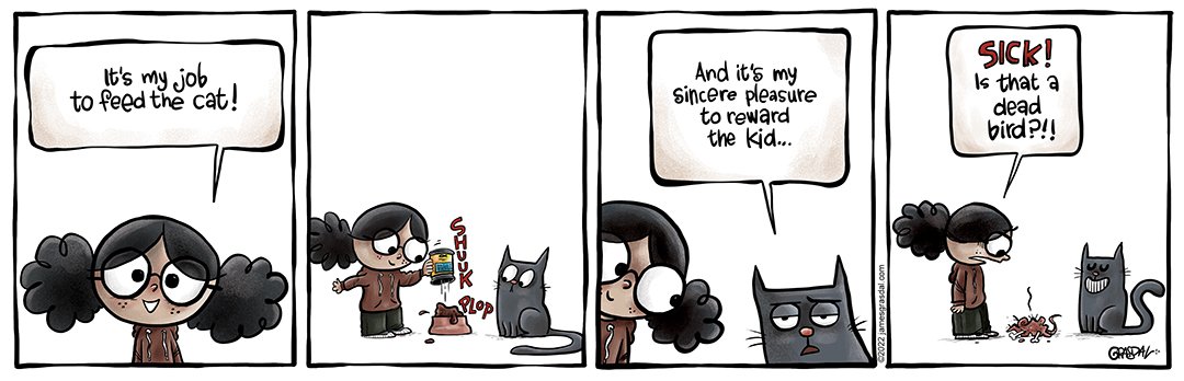 Cat 'n Kid Comic Strip — James Grasdal
