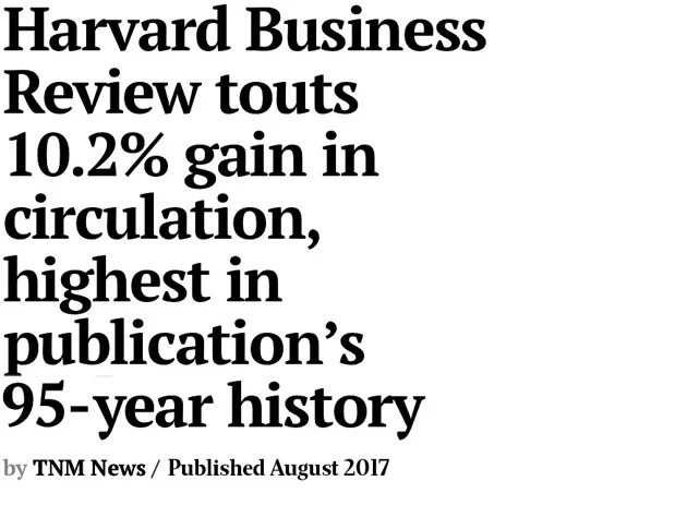 Harvard Business Review Cover
