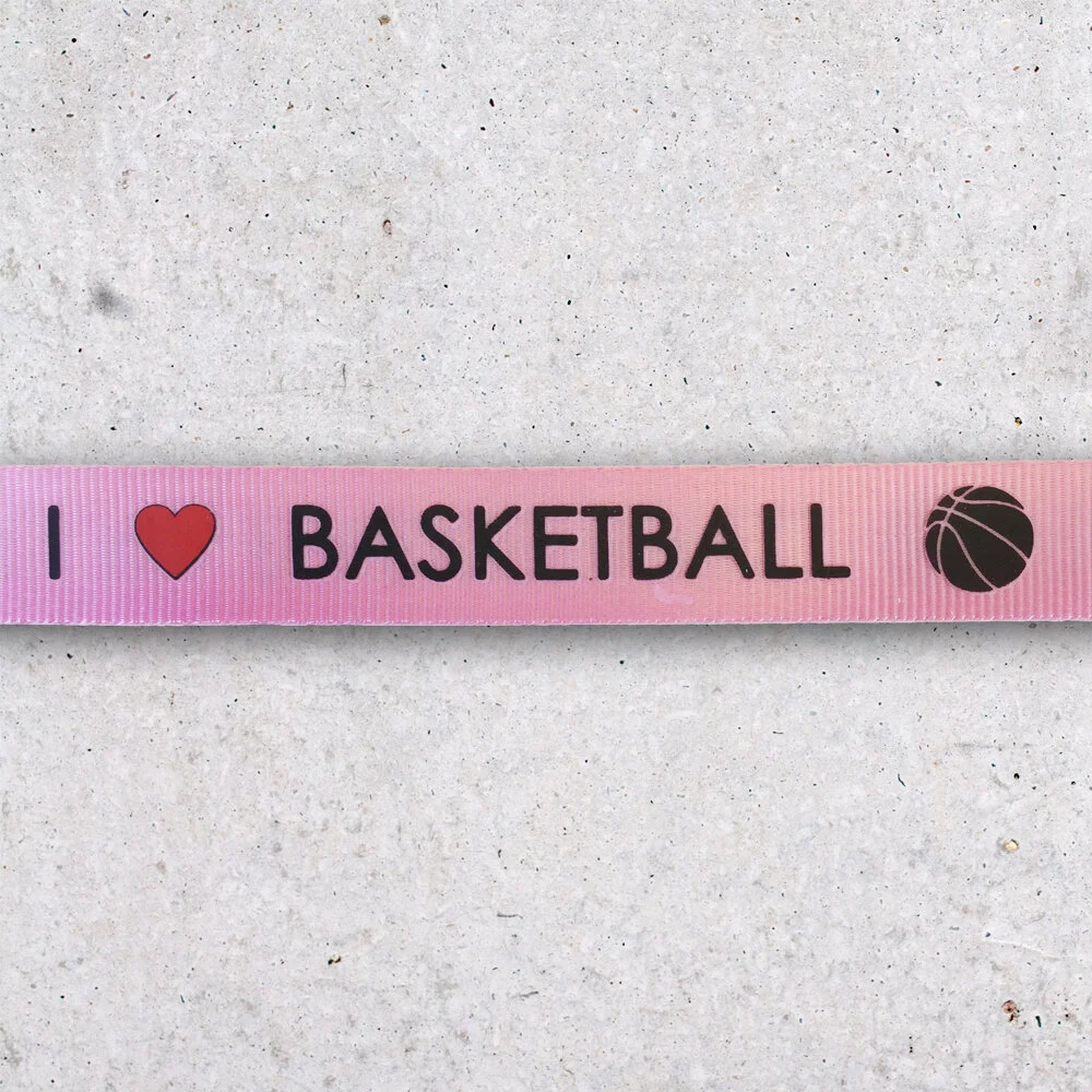 Pink Basketball Heart