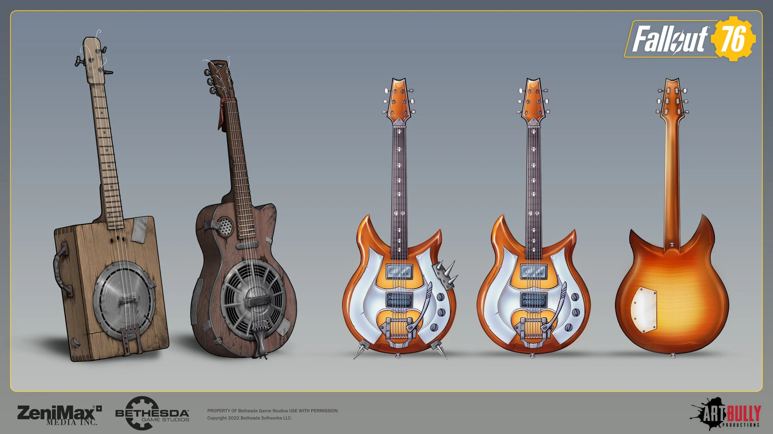 Fallout 76 2d Weapons — Art Bully Productions LLC - Game and Cinematic ...