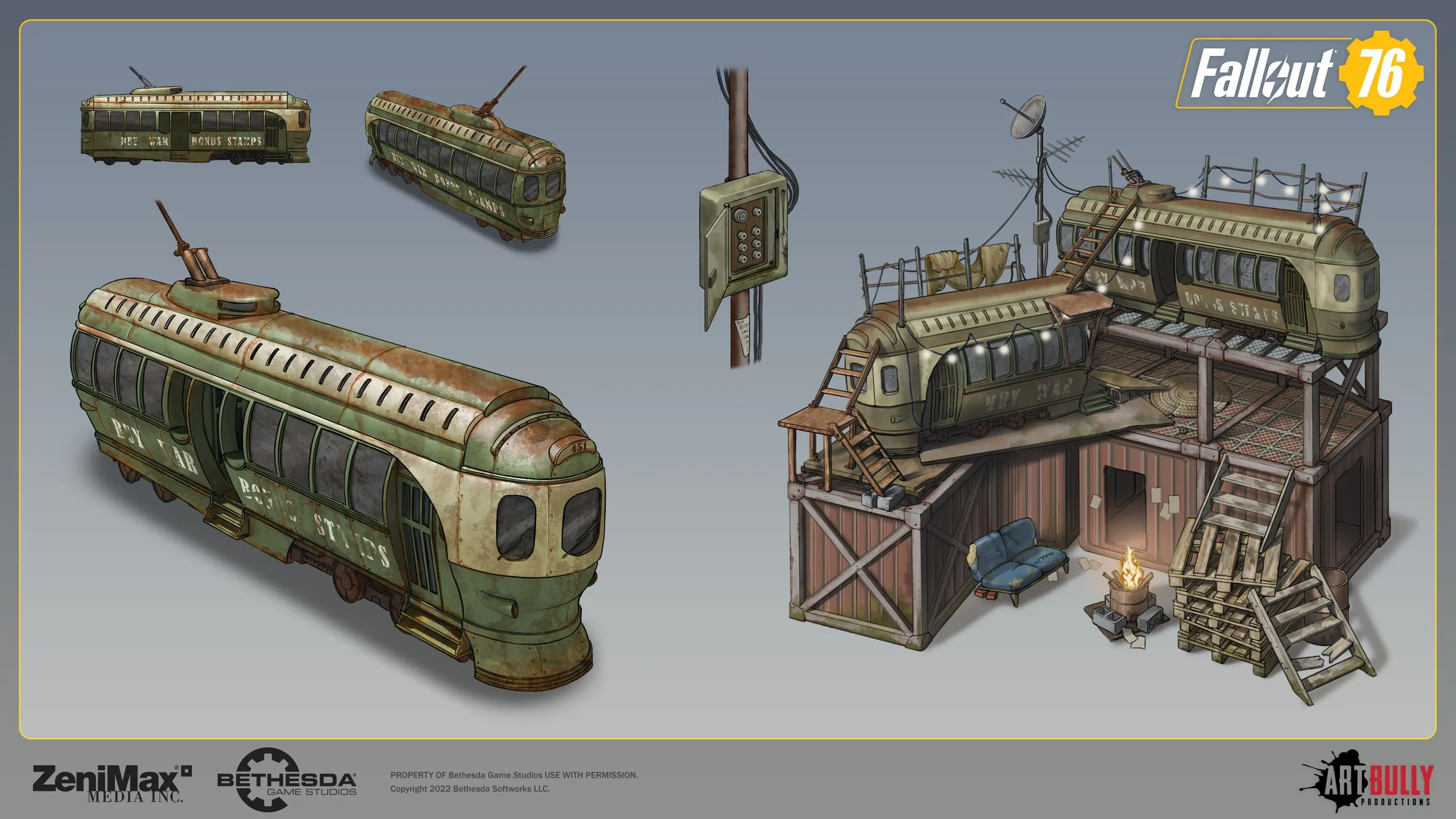 Fallout 76 2d Props — Art Bully Productions LLC - Game and Cinematic ...