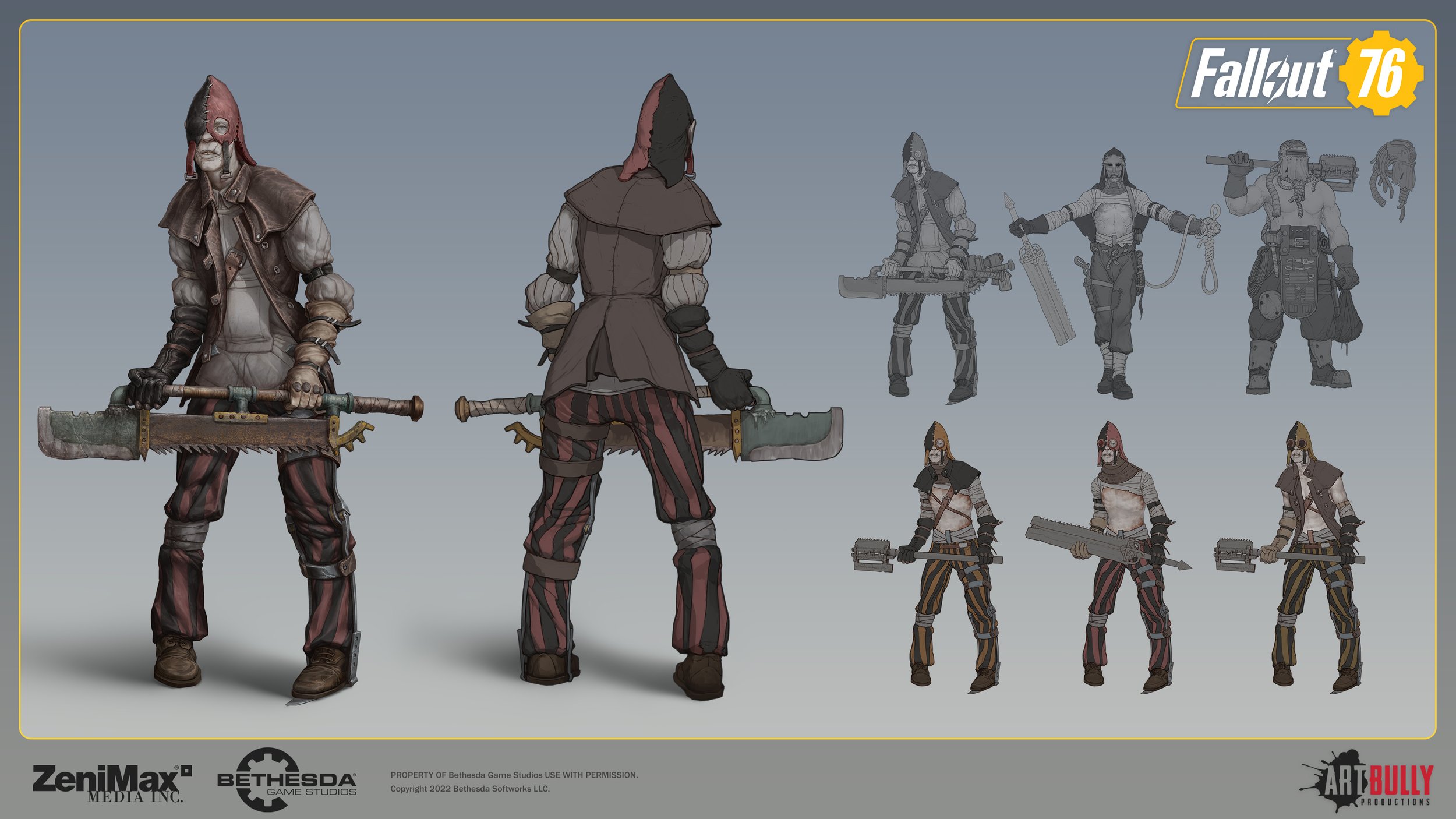 Fallout 76 2d Characters — Art Bully Productions LLC - Game and ...