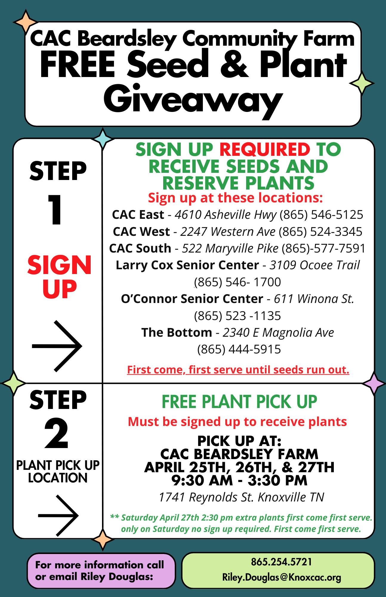 Seed and Plant Distribution — CAC Beardsley Community Farm