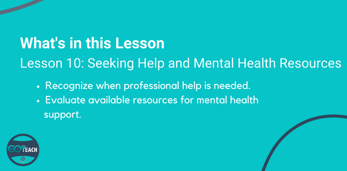Lesson 10: Seeking Help and Mental Health Resources — 24/7 Teach