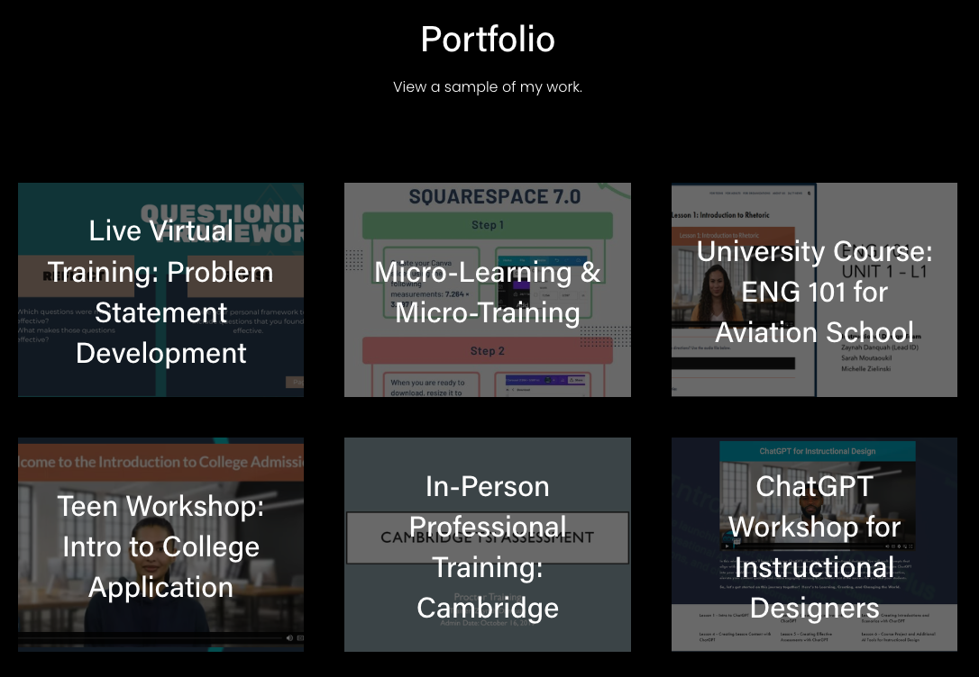 ID - Project Examples — 24/7 Teach
