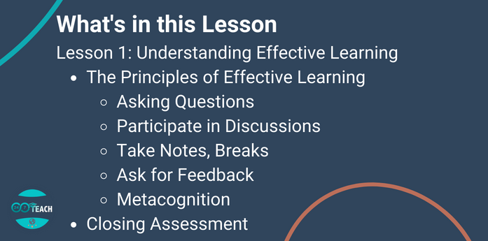 Lesson 1: Understanding Effective Learning — 24/7 Teach