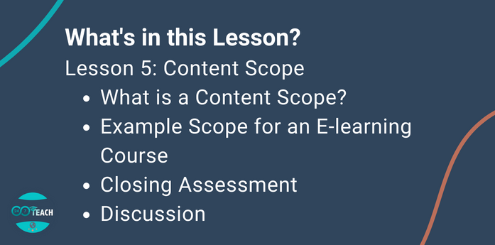 Lesson 5: Content Scope — 24/7 Teach
