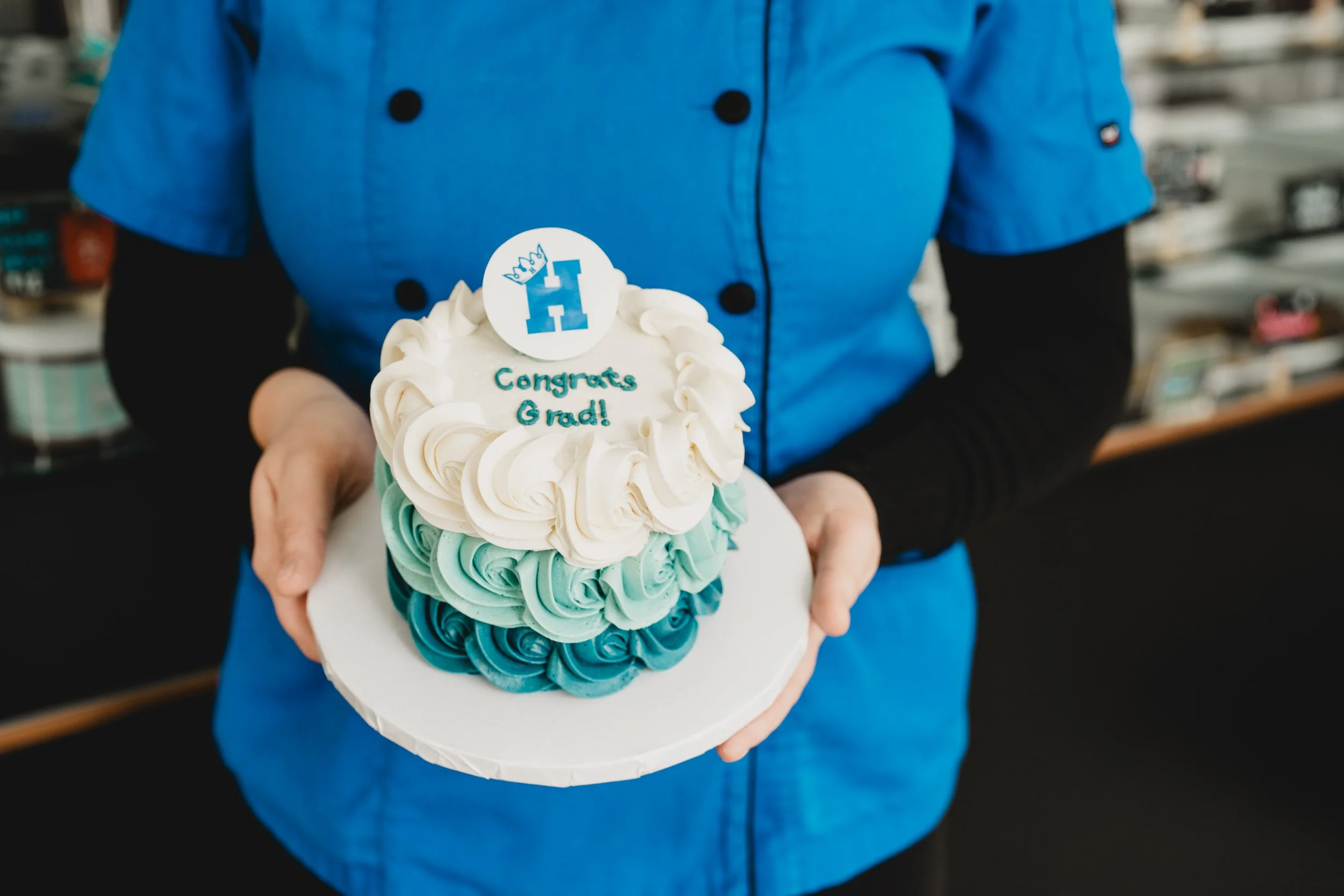 Graduation Rosette Cake — Amy's Cupcake Shoppe