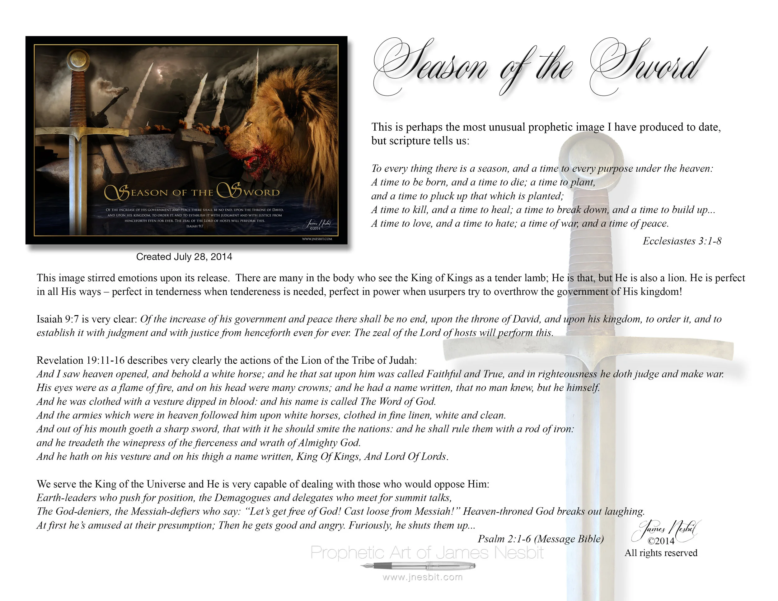 Sword Of War And Peace Art