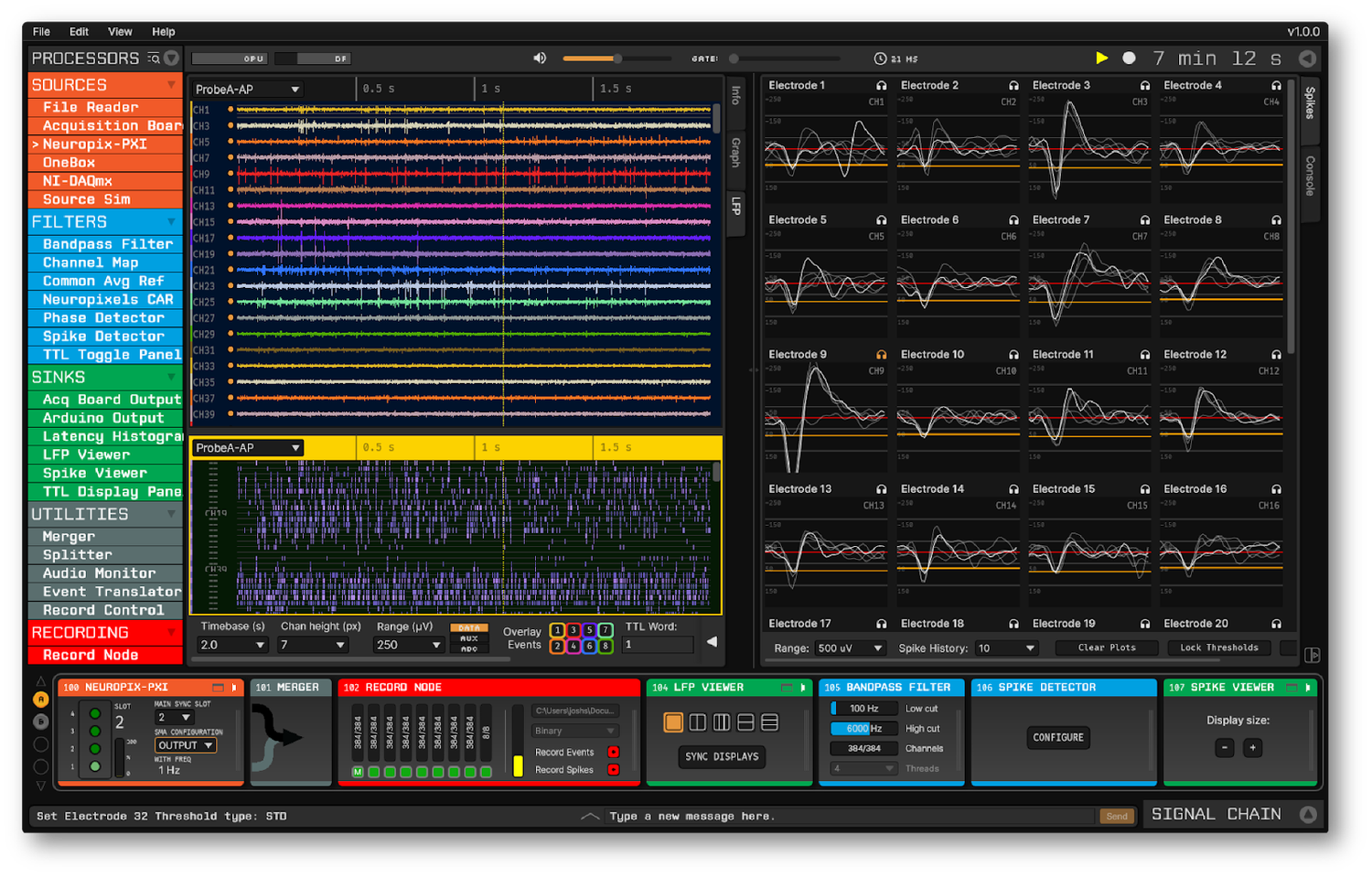 Open Ephys GUI v1.0 and Acquisition Board 3D — Open Ephys