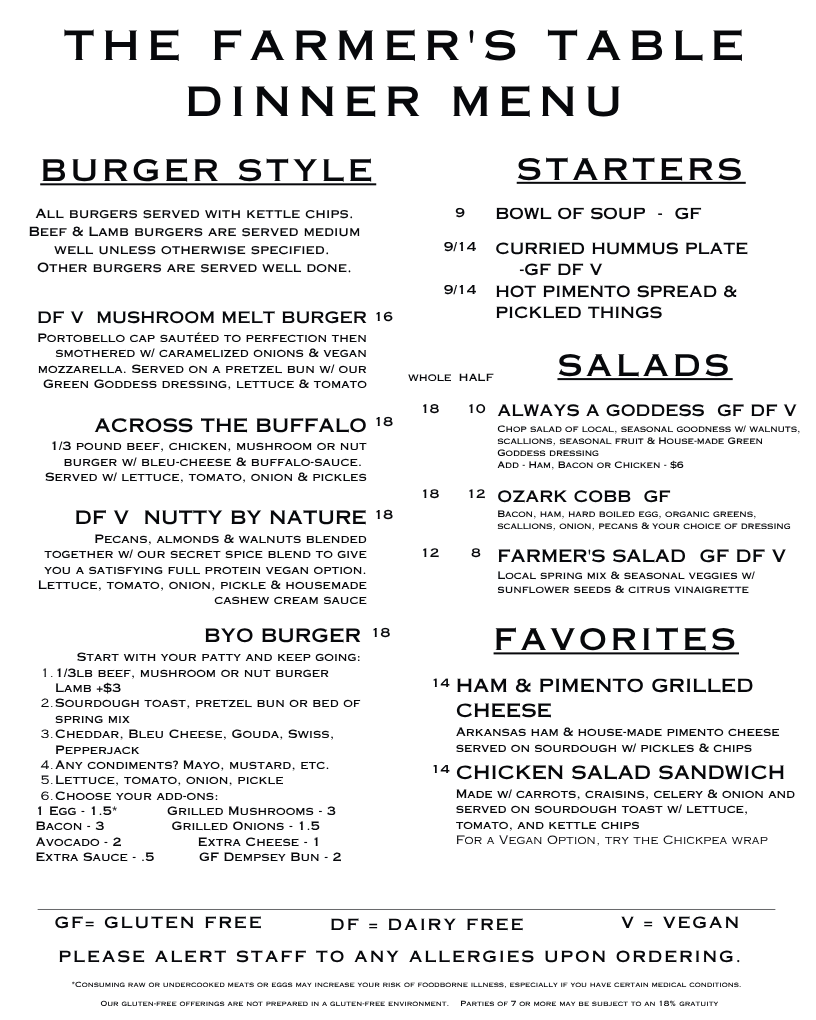 The Farmer's Table Cafe