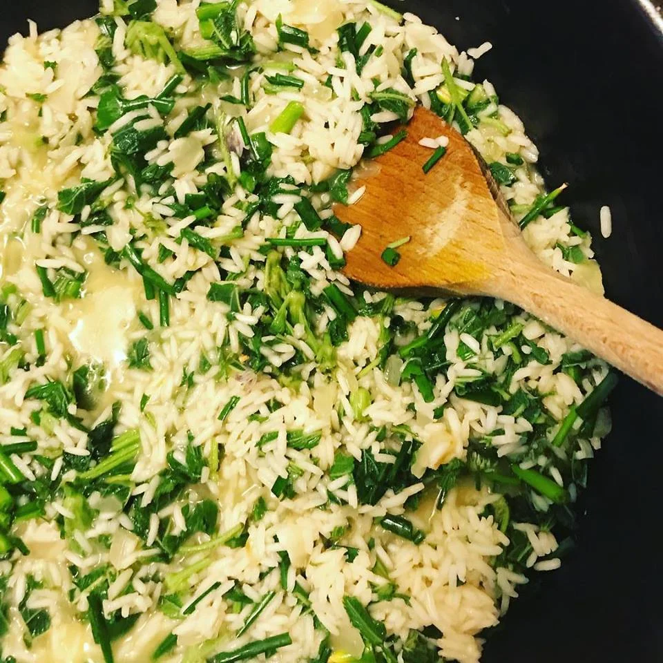 Nettles & Chive Rice Pilaf — Milk & Honey Herbs