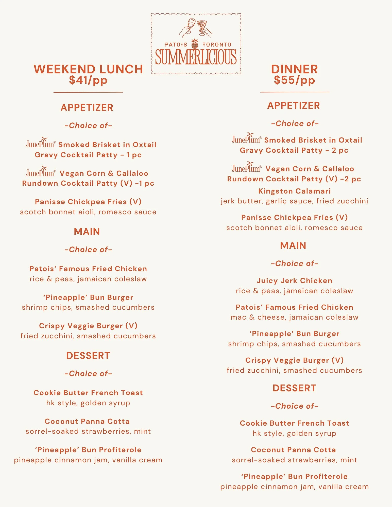 Summerlicious 2025 — PATOIS • TORONTO